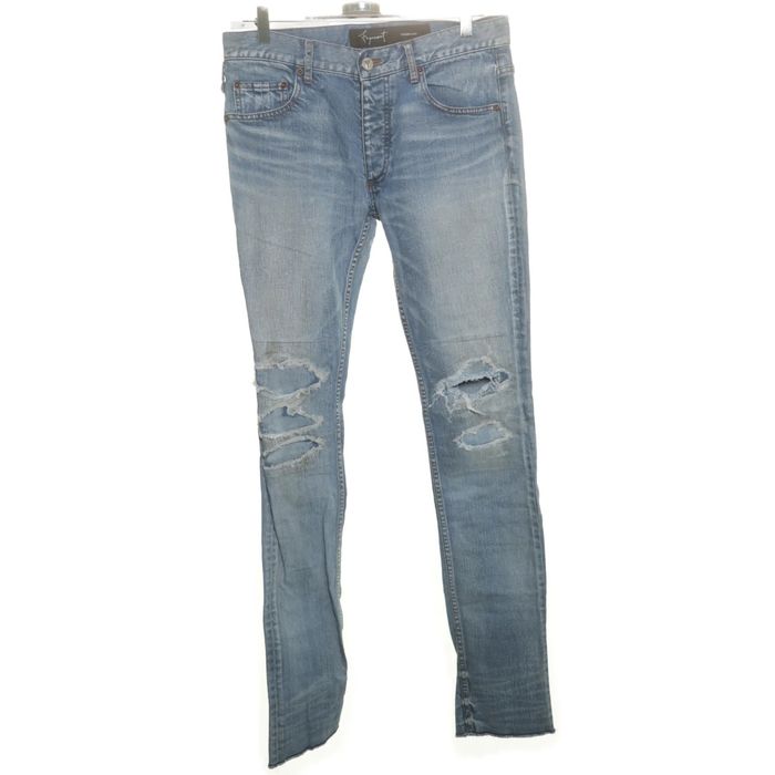 Fagassent Toshiki Aoki Distressed Alexis Jesus Cut Jeans | Grailed