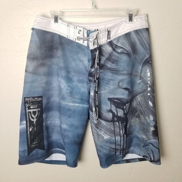 Affliction Affliction Men's 31 Swim Trunks Bathing Suit Board | Grailed
