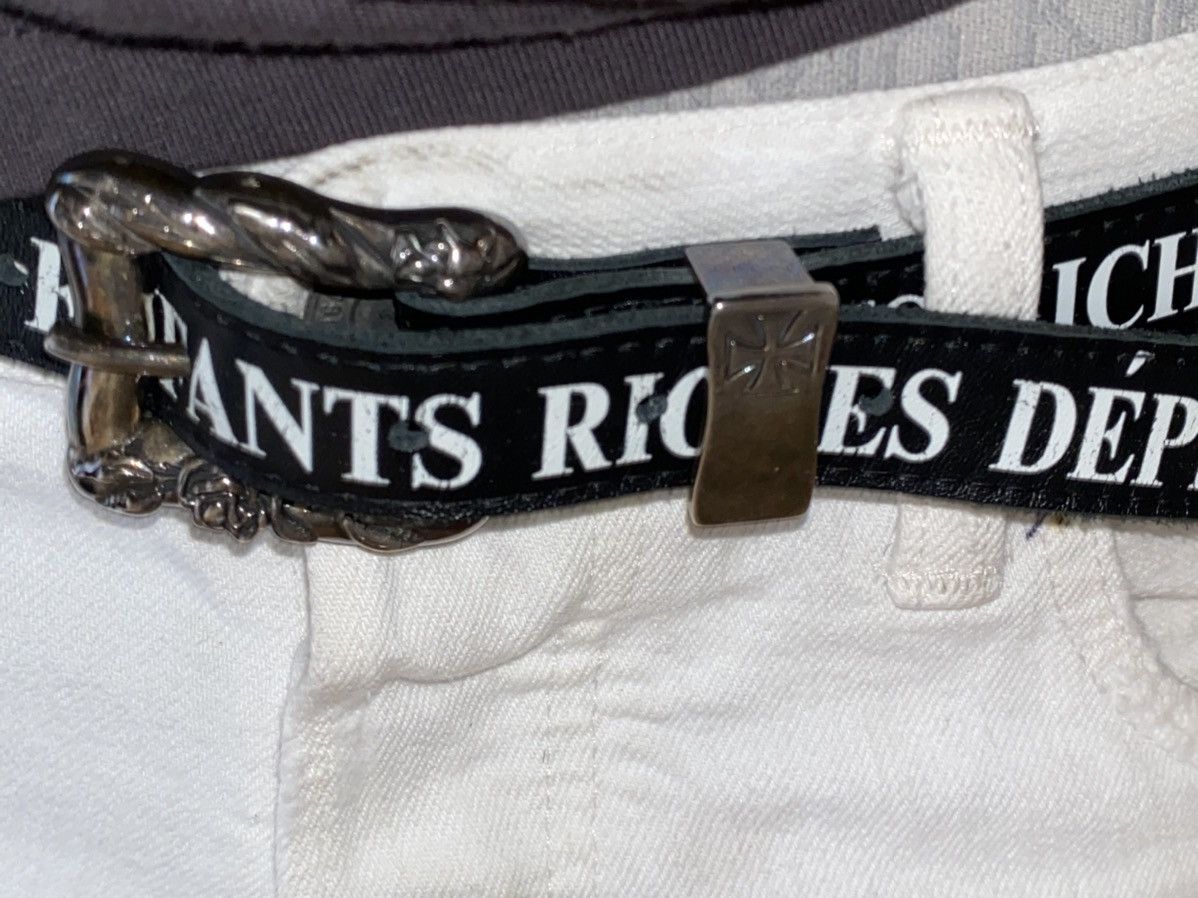 Enfants Riches Deprimes ERD Black Leather Logo Belt W/ Rose Buckle ...