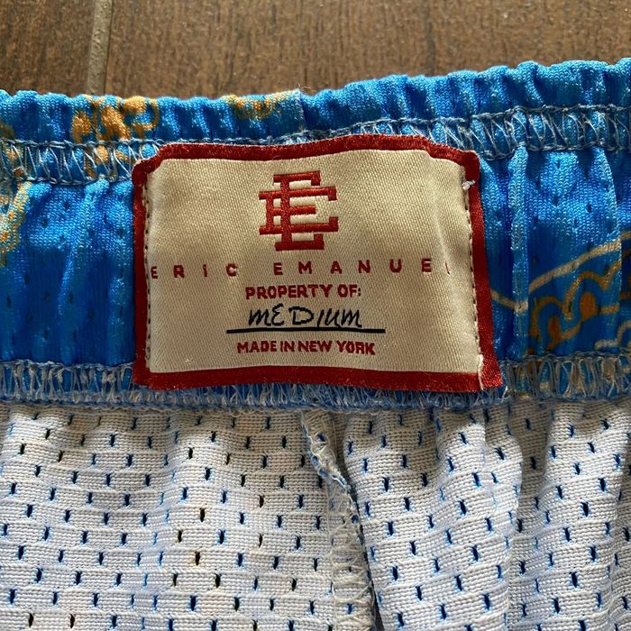 Designer Eric Emanuel Paisley Monogram Shorts | Grailed