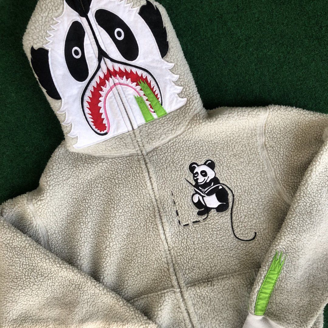Bape Bape Panda Full Zip Hoodie | Grailed