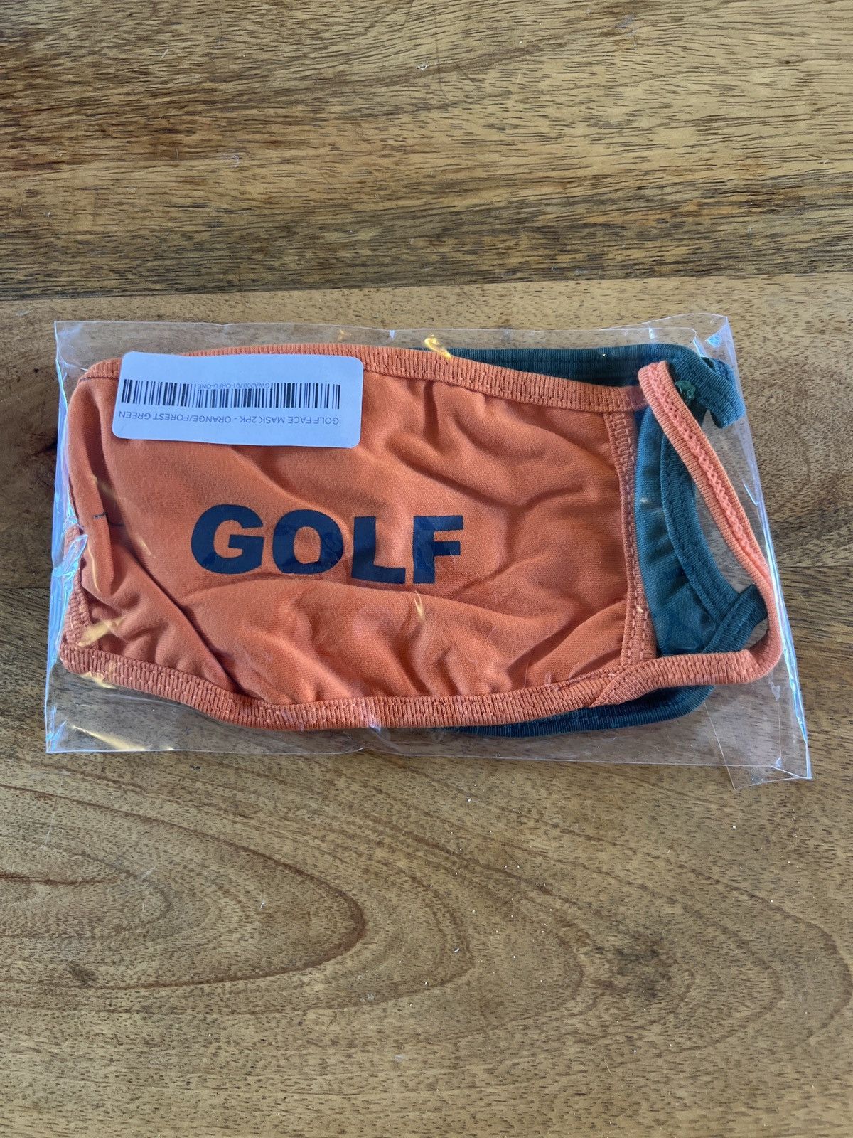 Golf Wang GOLF face masks 2 pack orange & green | Grailed