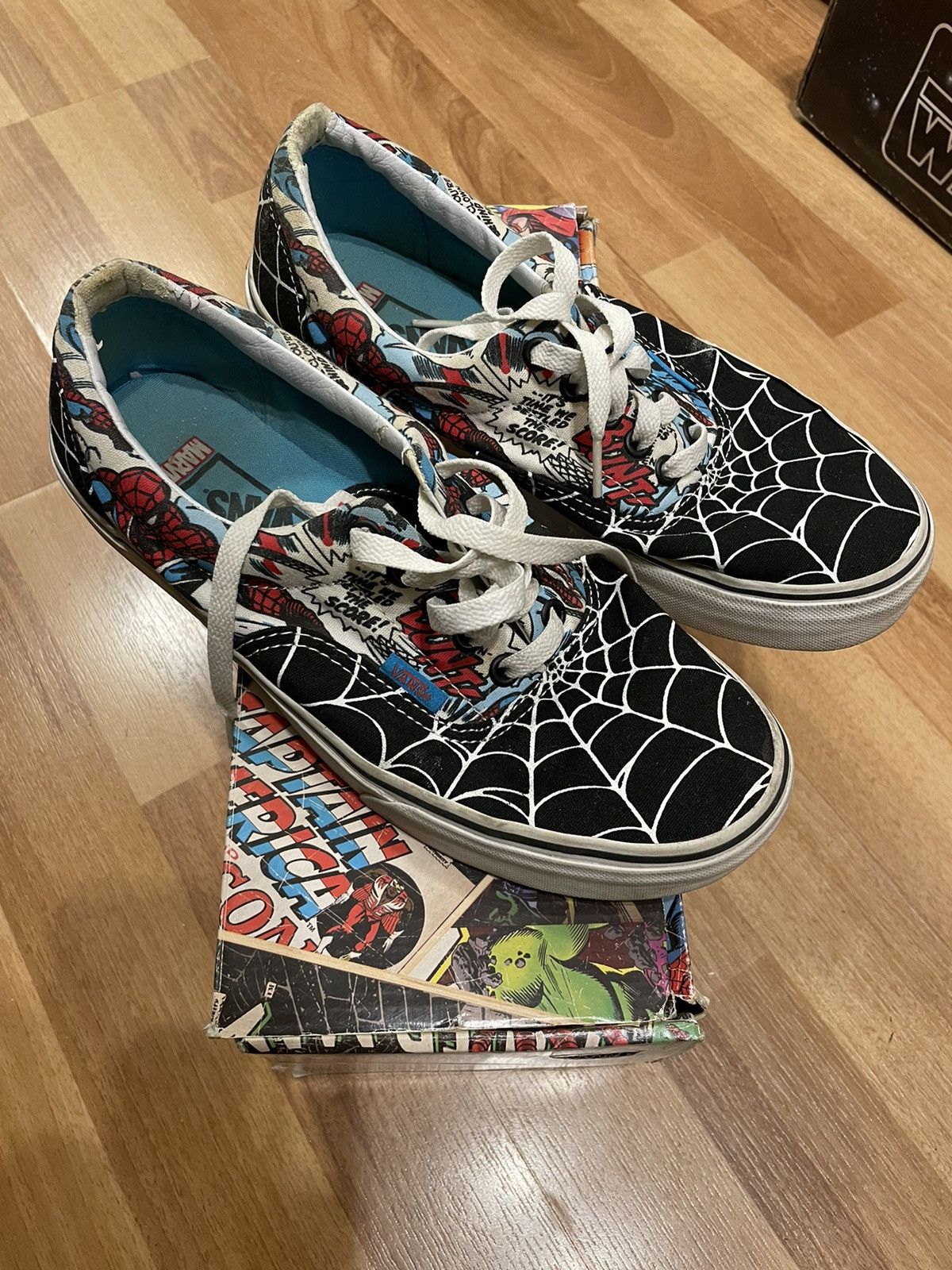 Marvel Comics × Streetwear × Vans Limited Edition Spiderman Spiderweb ...