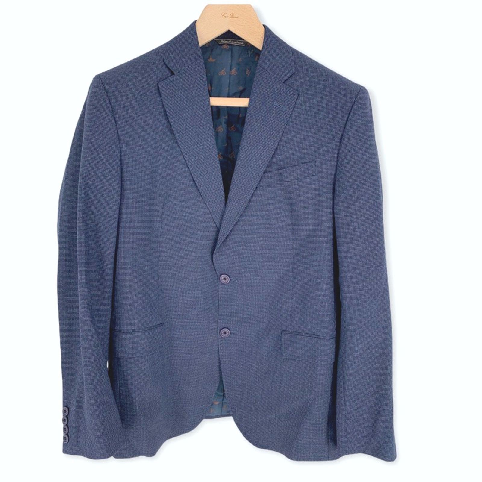 Ted Baker Ted Baker Two Button Sport Coat Blue Wool Sports Theme | Grailed