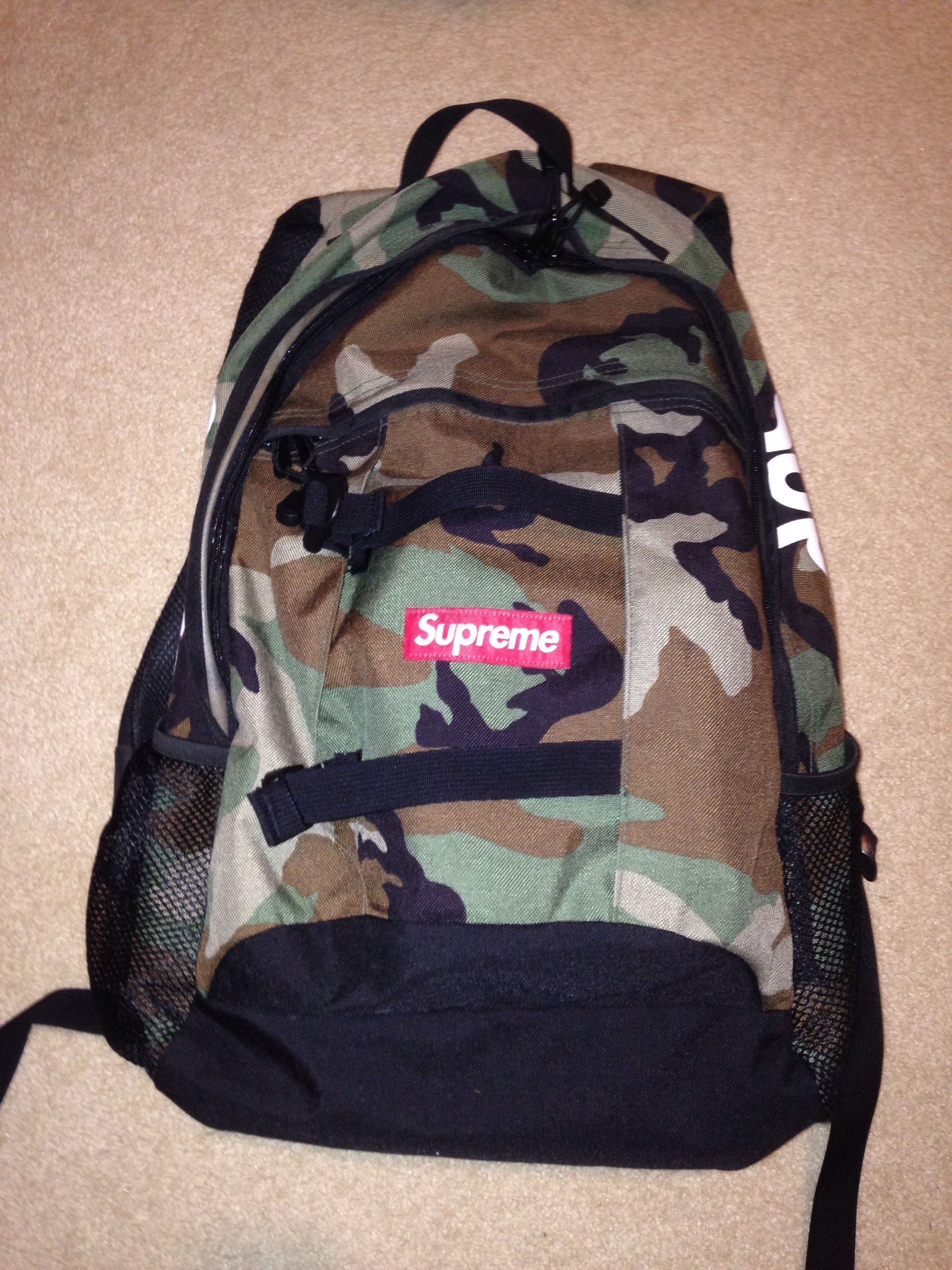 Supreme Camo backpack | Grailed