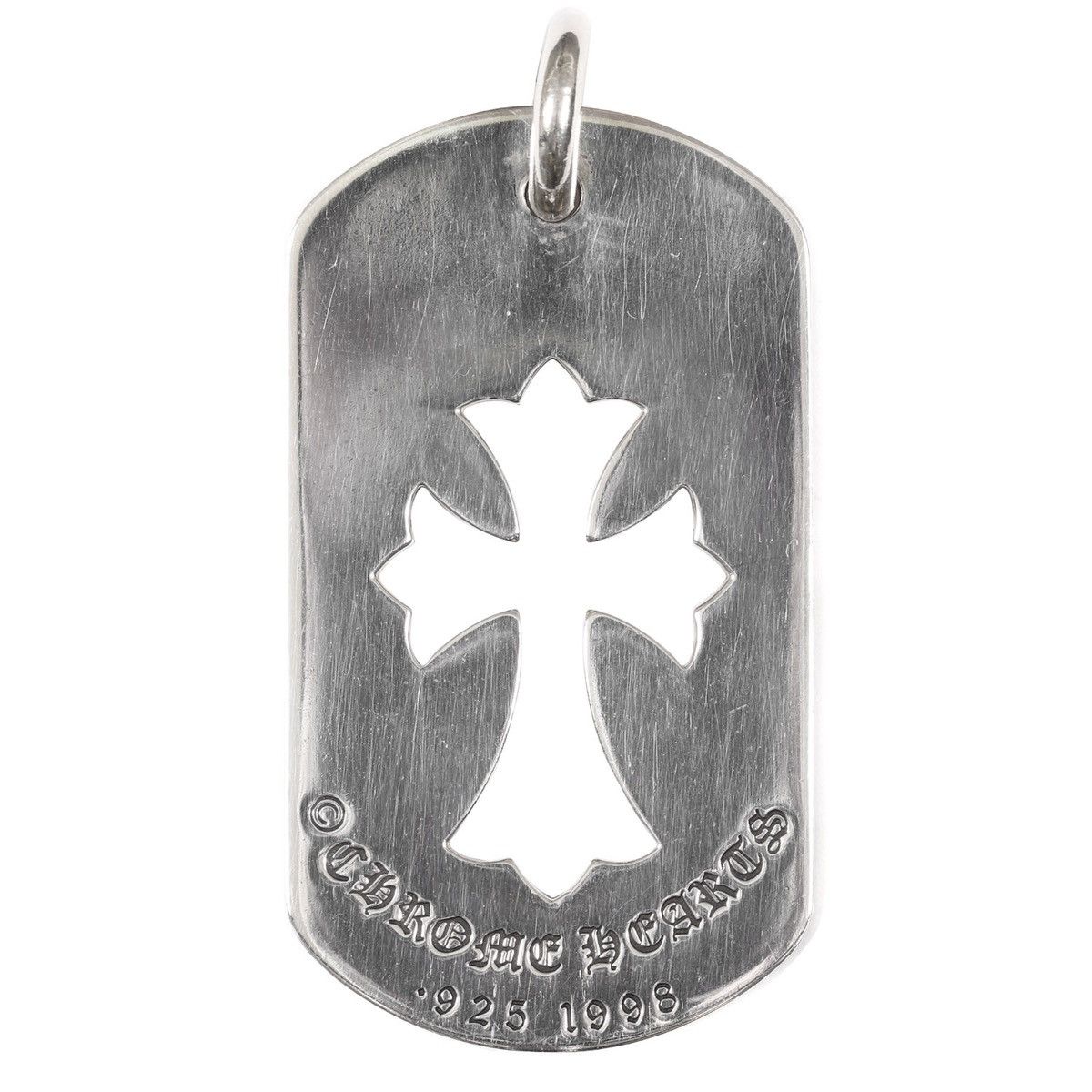 Chrome Hearts × Vintage Chrome Hearts Cross Dog Tag Pendant | Grailed