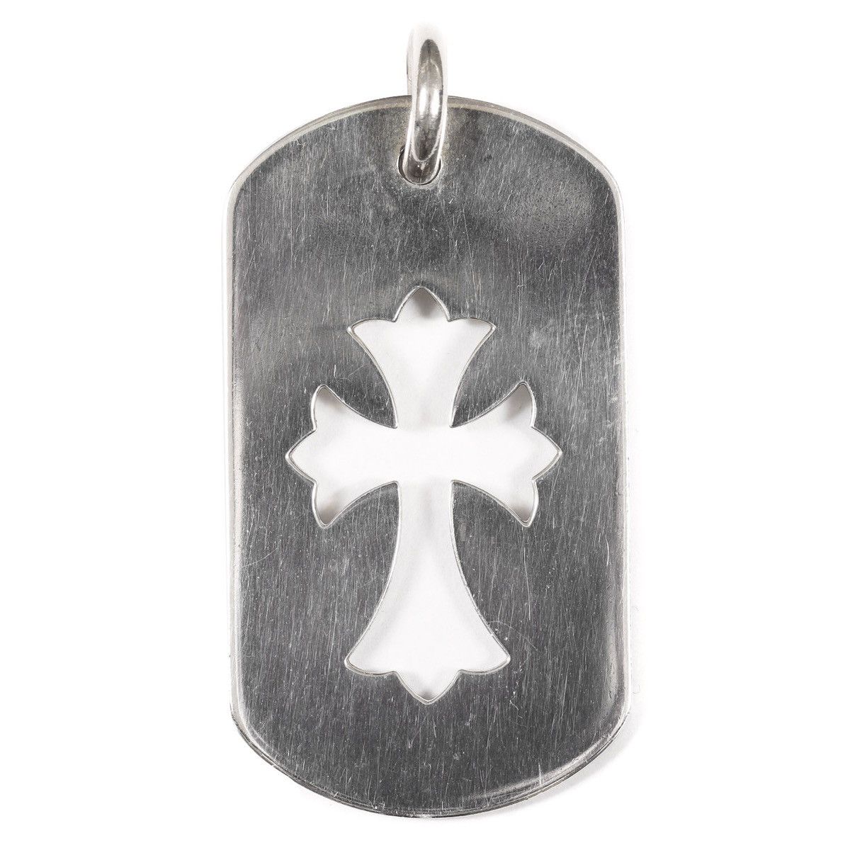 Chrome Hearts × Vintage Chrome Hearts Cross Dog Tag Pendant | Grailed