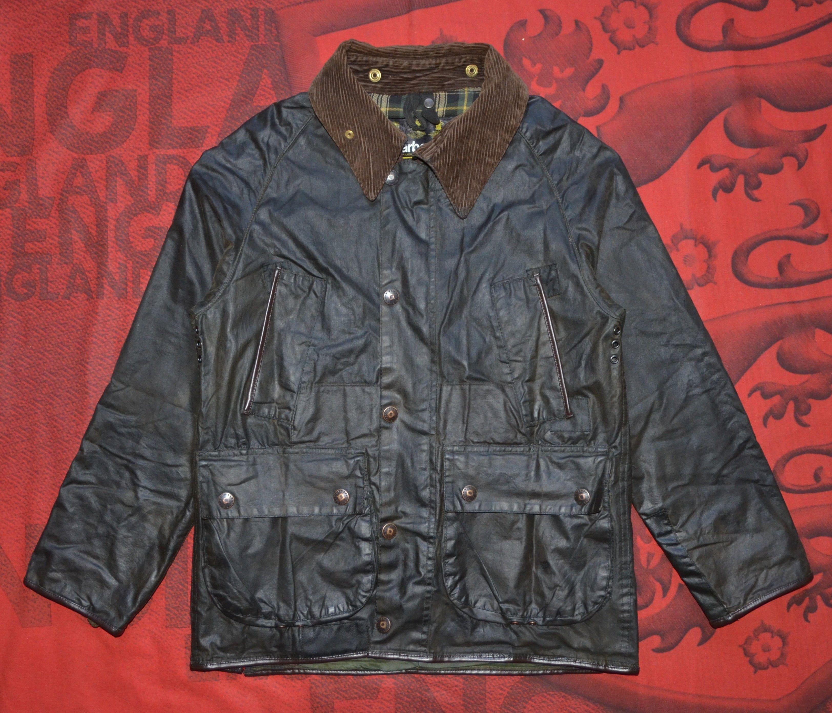 Barbour Barbour Bedale Wax Jacket Leather Custom SizeS Made E Rewax ...