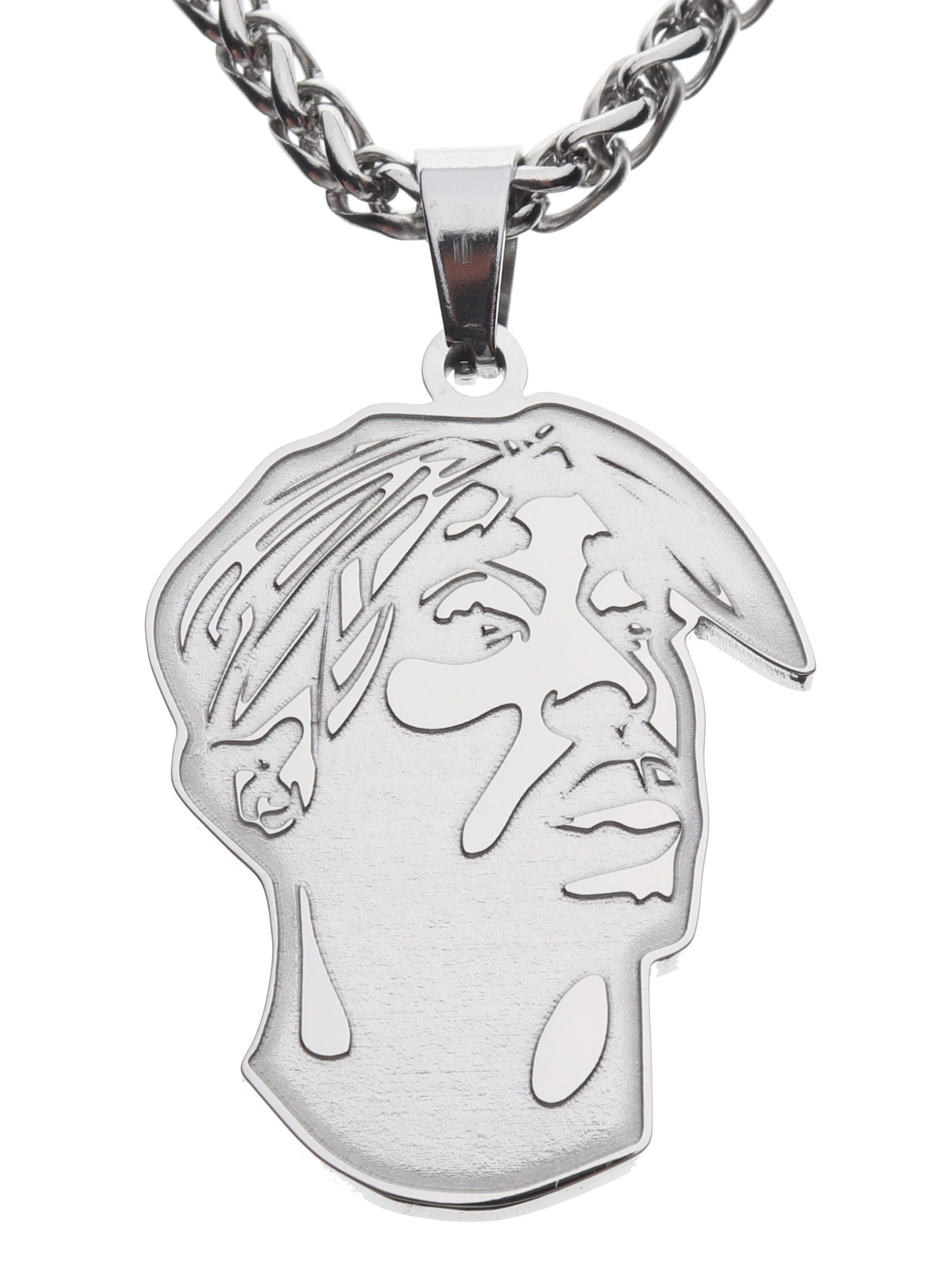 Custom Custom Silver Color 2Pac Tupac Necklace Pendant and Chain | Grailed