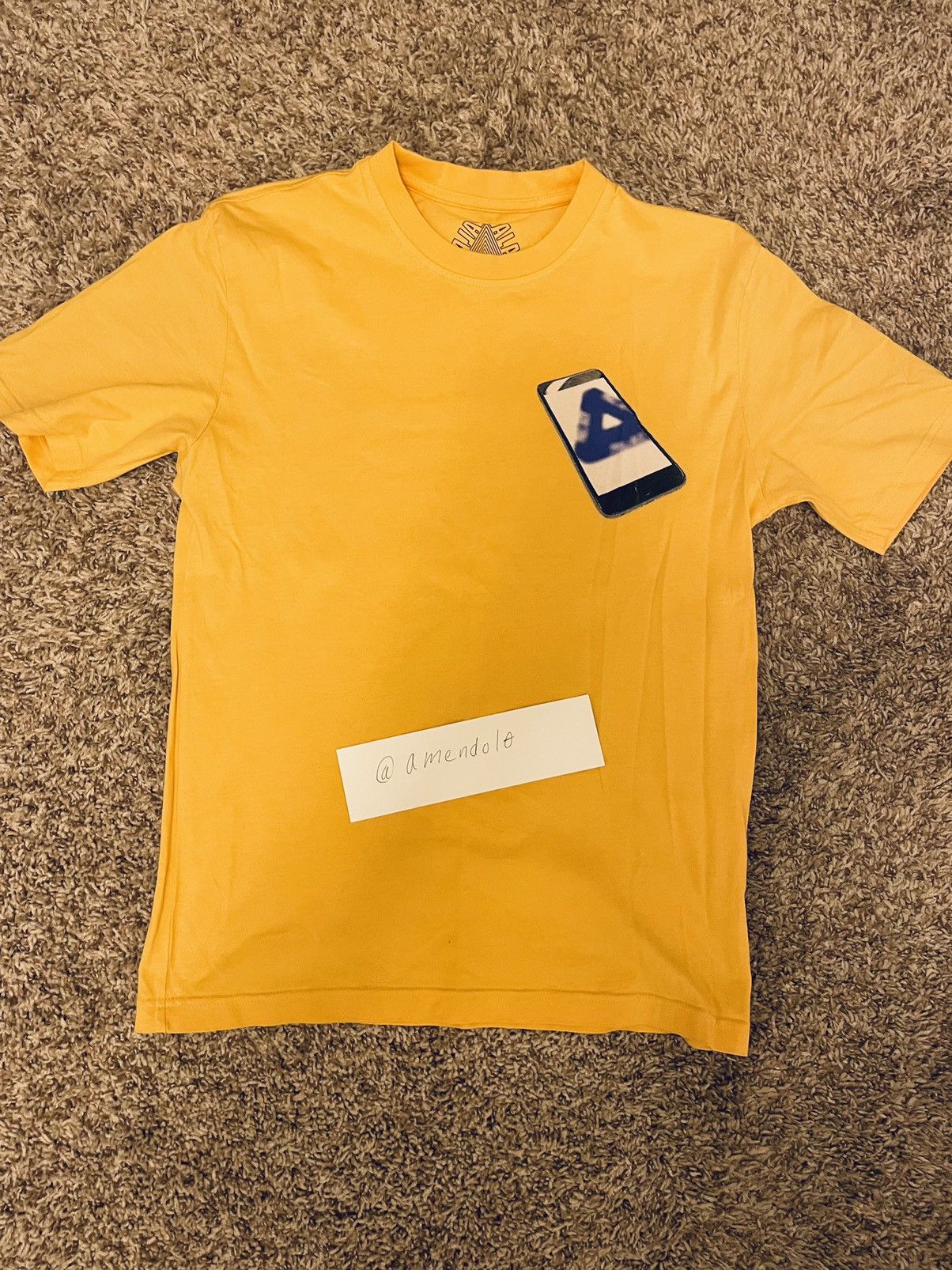 Palace Palace Tri-Phone Tee Yellow | Grailed