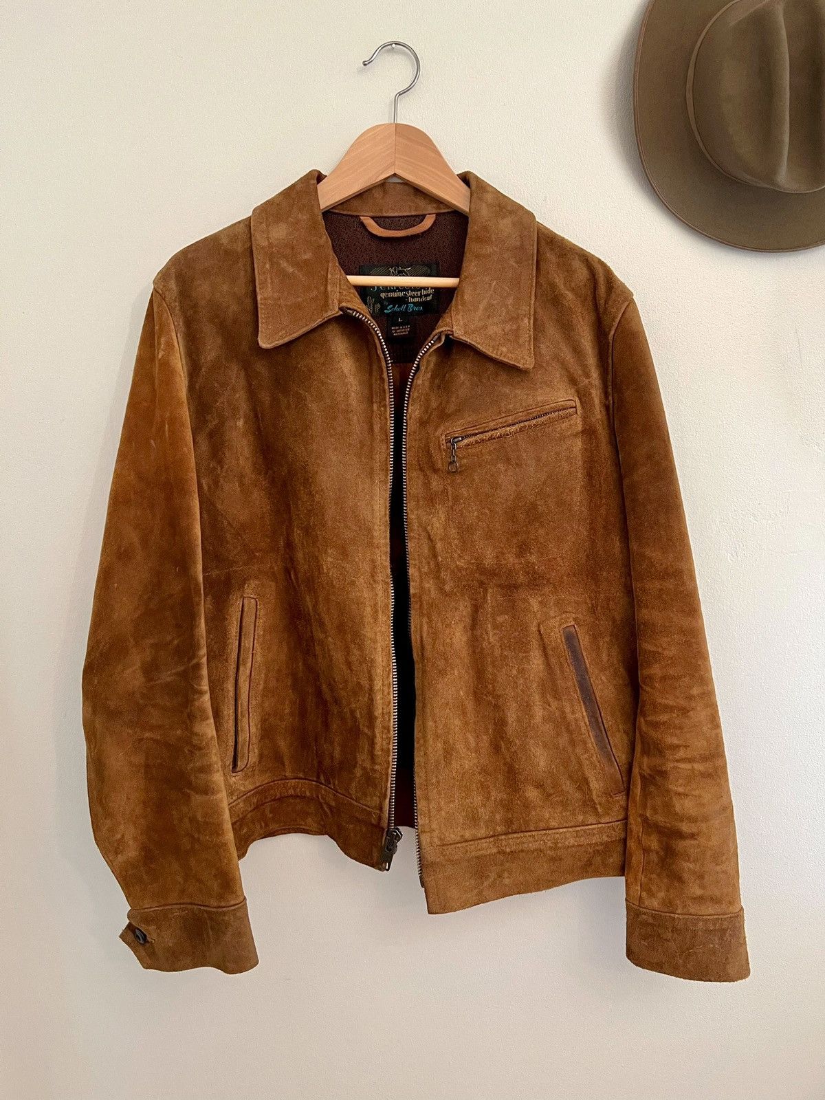 Schott Duke Men's Unlined Rough Out Suede Jacket | Grailed