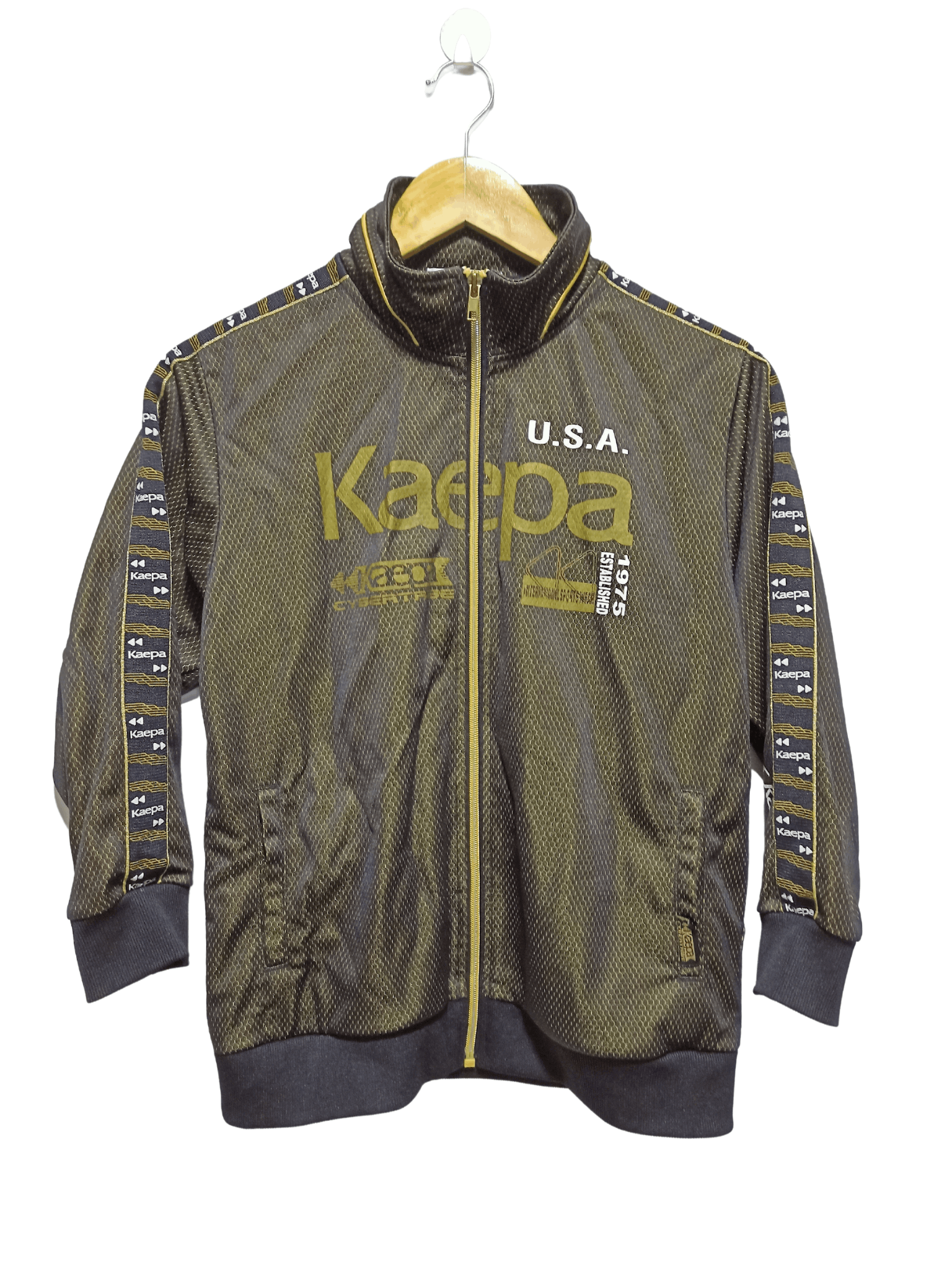 Vintage Kaepa USA Big Logo Sidetape Jacket | Grailed