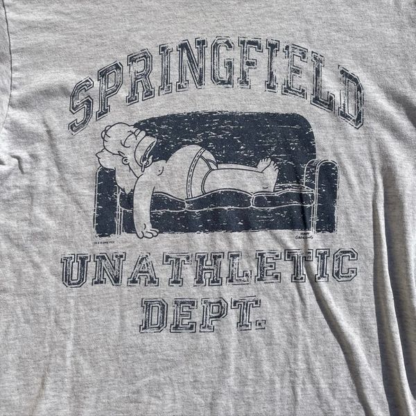 Vintage 2002 simpsons springfield unathletic dept t shirt. | Grailed