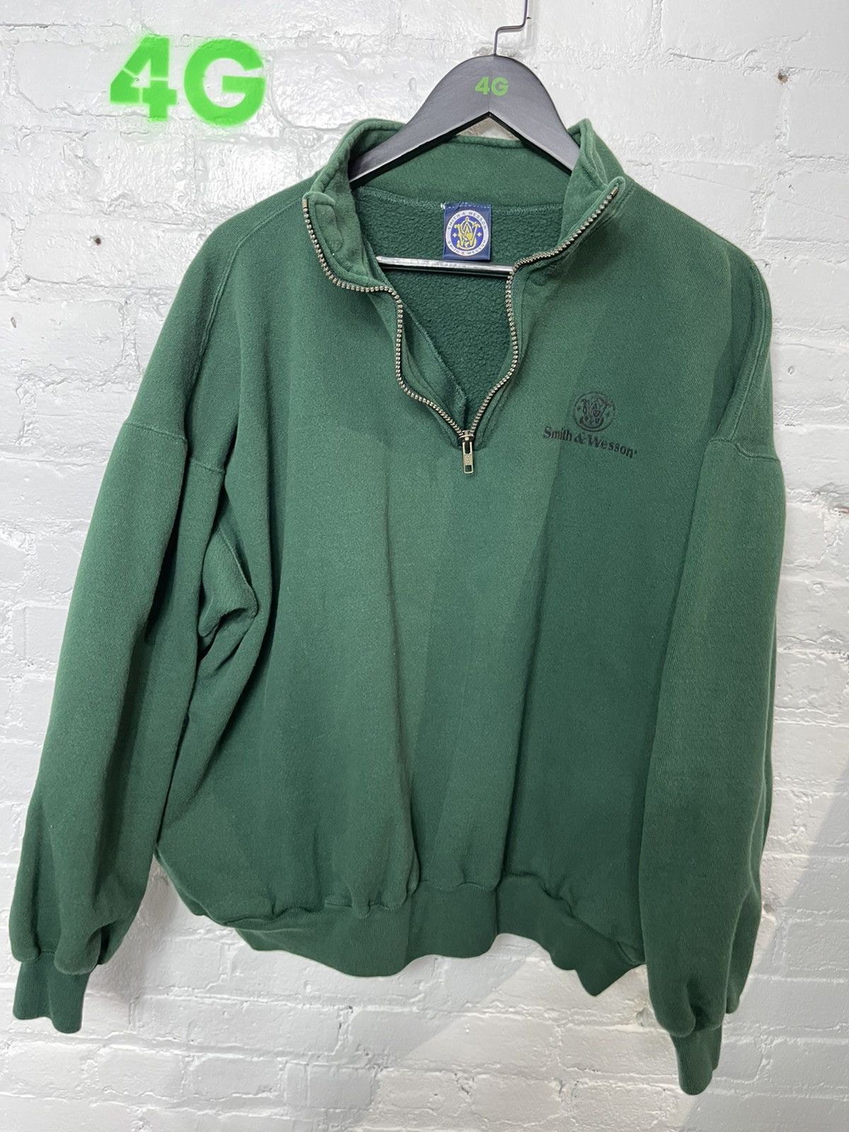 Vintage Vintage 90s Smith Wesson Gun Glock Sweater Zip Up XL | Grailed