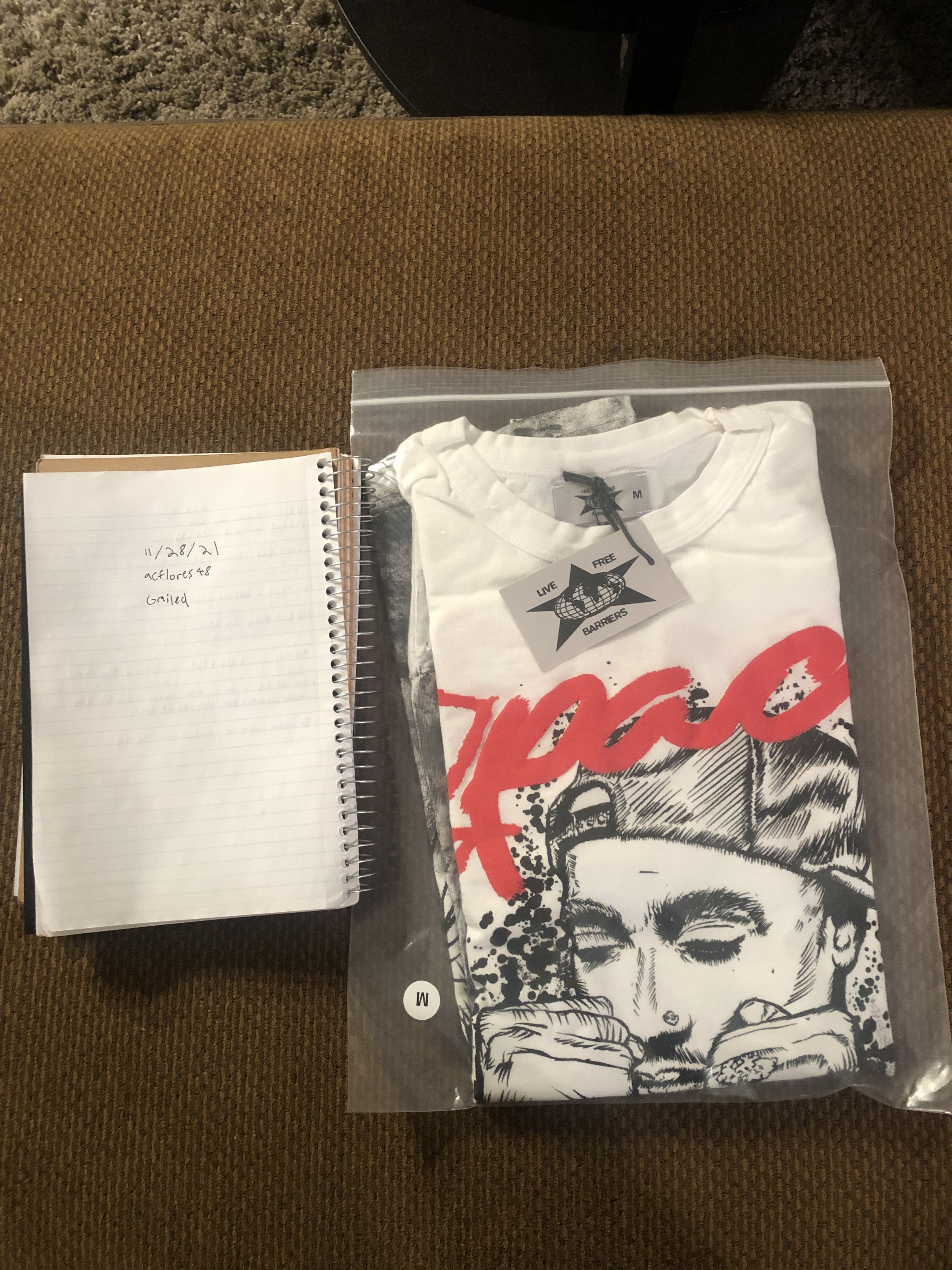 Barriers Live Free Barriers Worldwide X Tupac Collab Tee ComplexCon ...