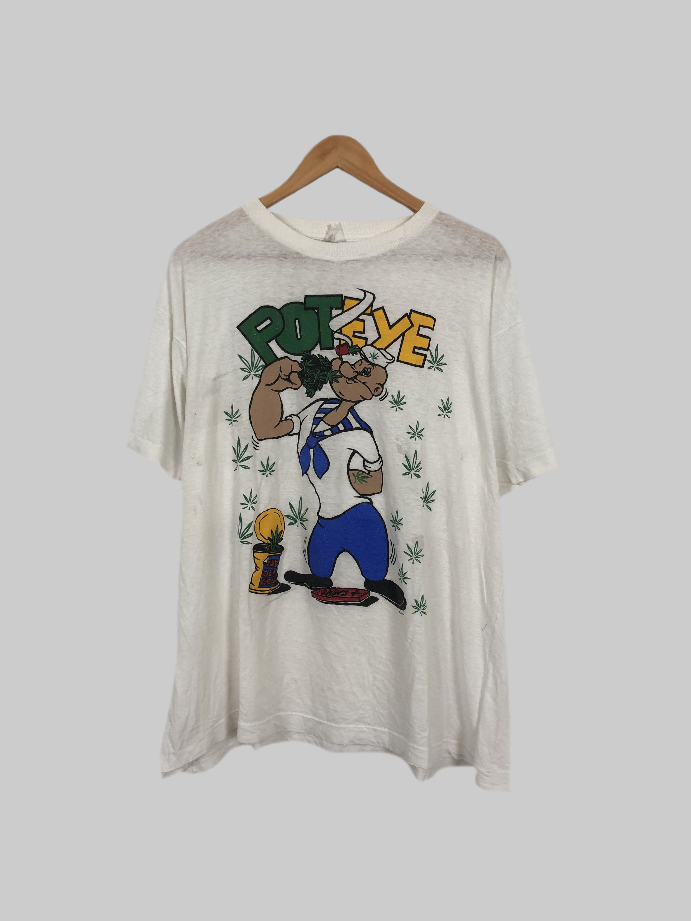 Vintage Vintage 90s Popeye Marijuana Poteye (Betty Boop Daffy Duck ...