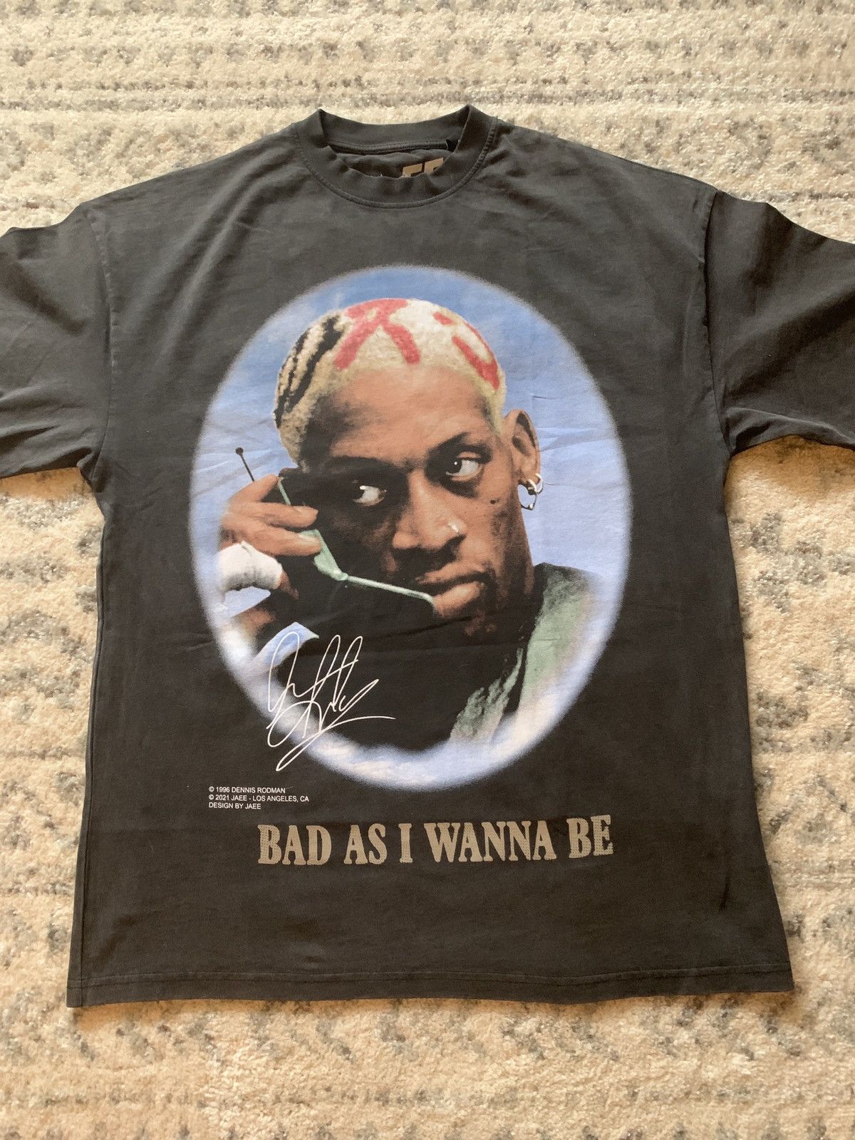 Streetwear × Vintage Dennis Rodman Graphic Tee by Jaee | Grailed