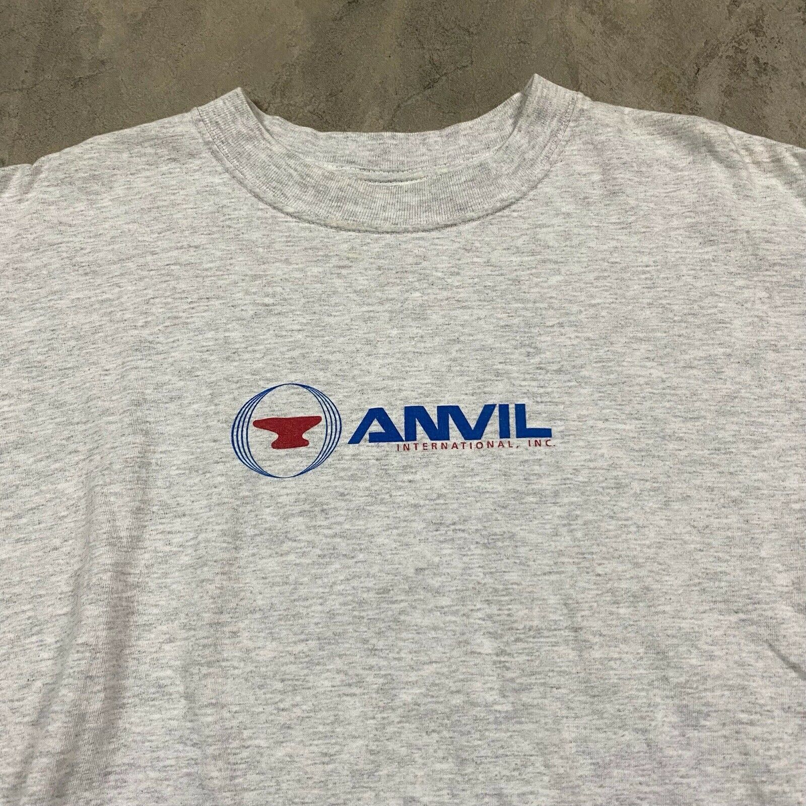 Anvil 90s VTG ANVIL INTERNATIONAL LOGO T Shirt L ASC Engineered ...