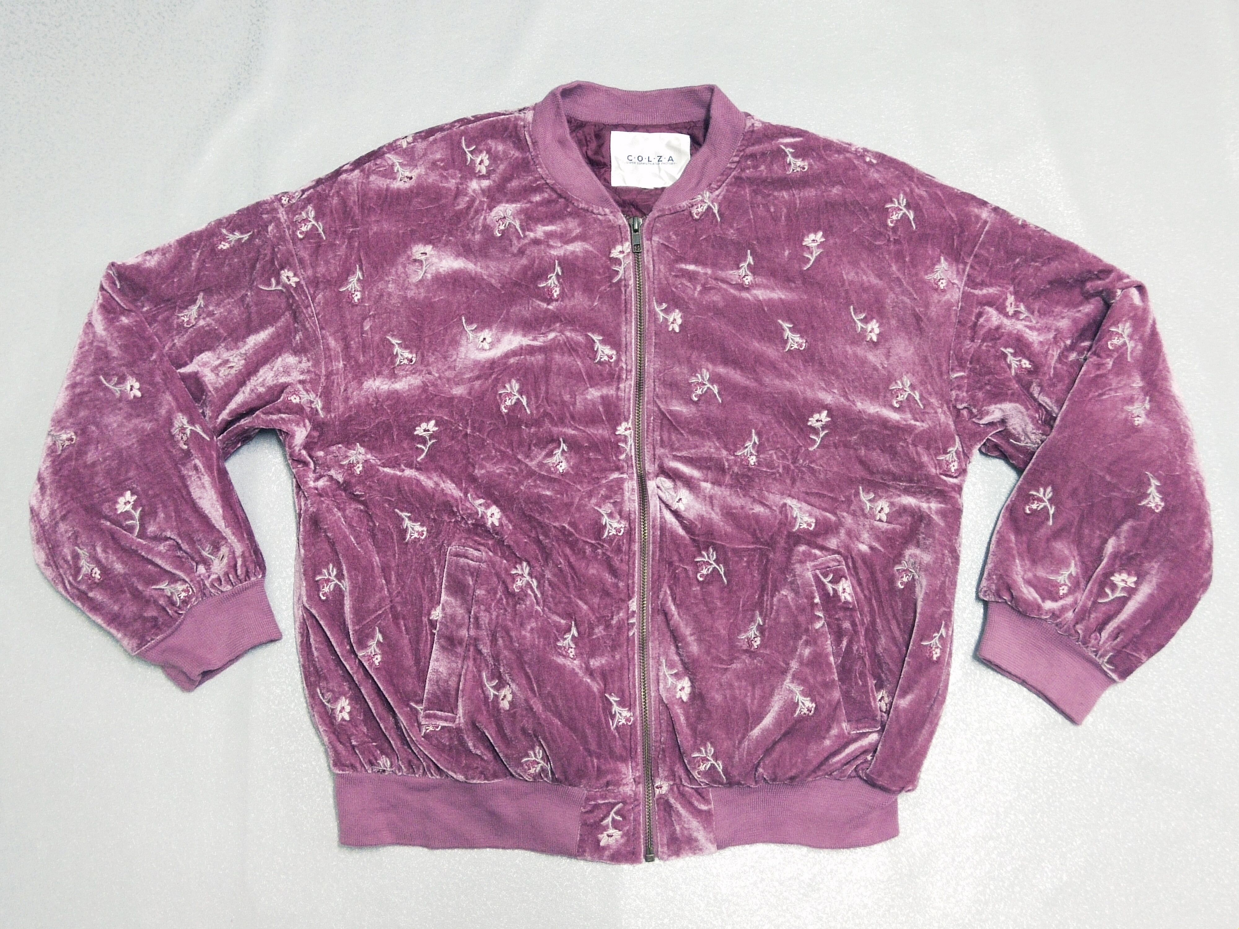 Japanese Brand × Vintage 🔥Vintage COLZA Velvet Purple Jacket Bombers ...