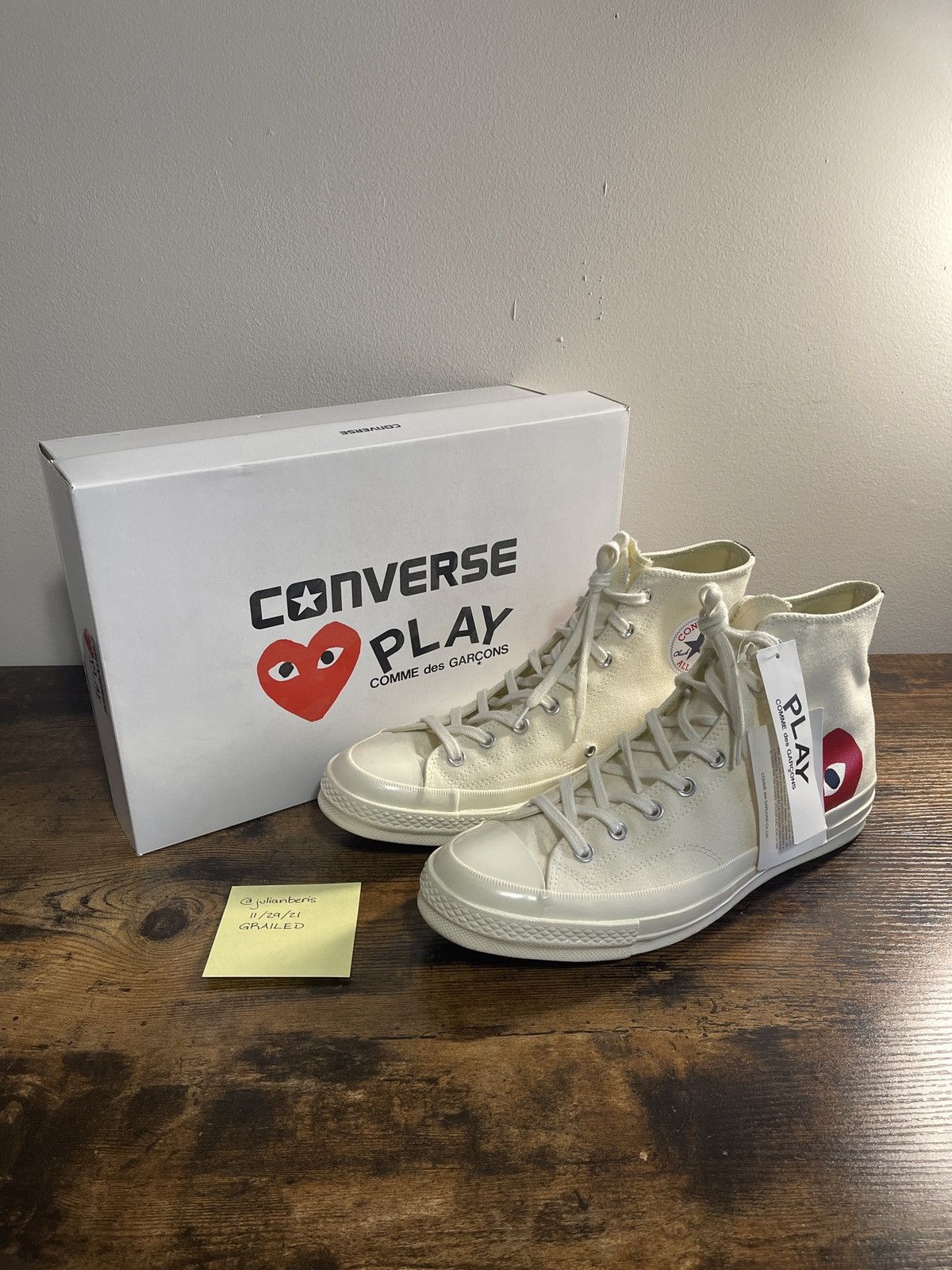 Converse PLAY COMME des GARÇONS x Converse High Top Sneakers | Grailed