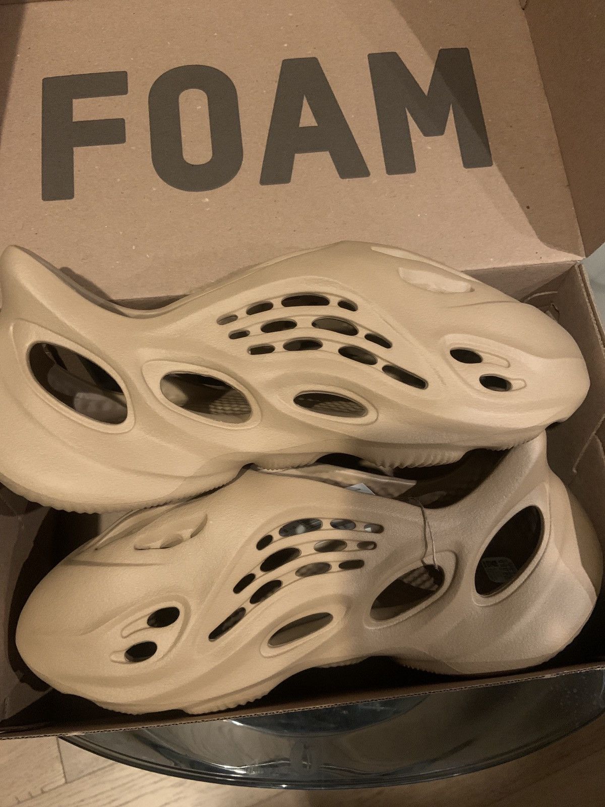 Adidas × Kanye West Yeezy foam RNNR Foam Runner OCRE | Grailed