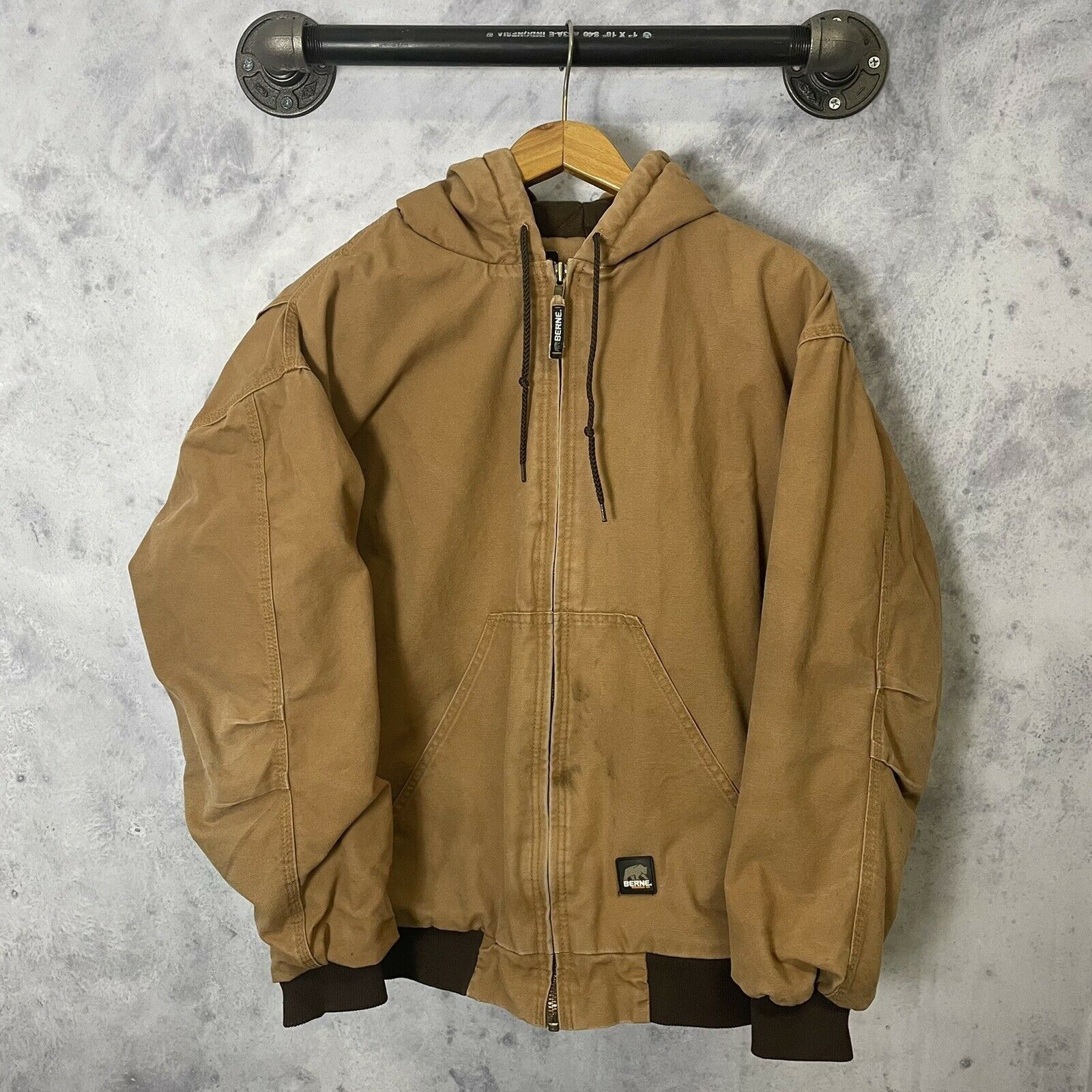Other Berne Canvas Insulated Canvas Chore Work Jacket Brown Men | Grailed