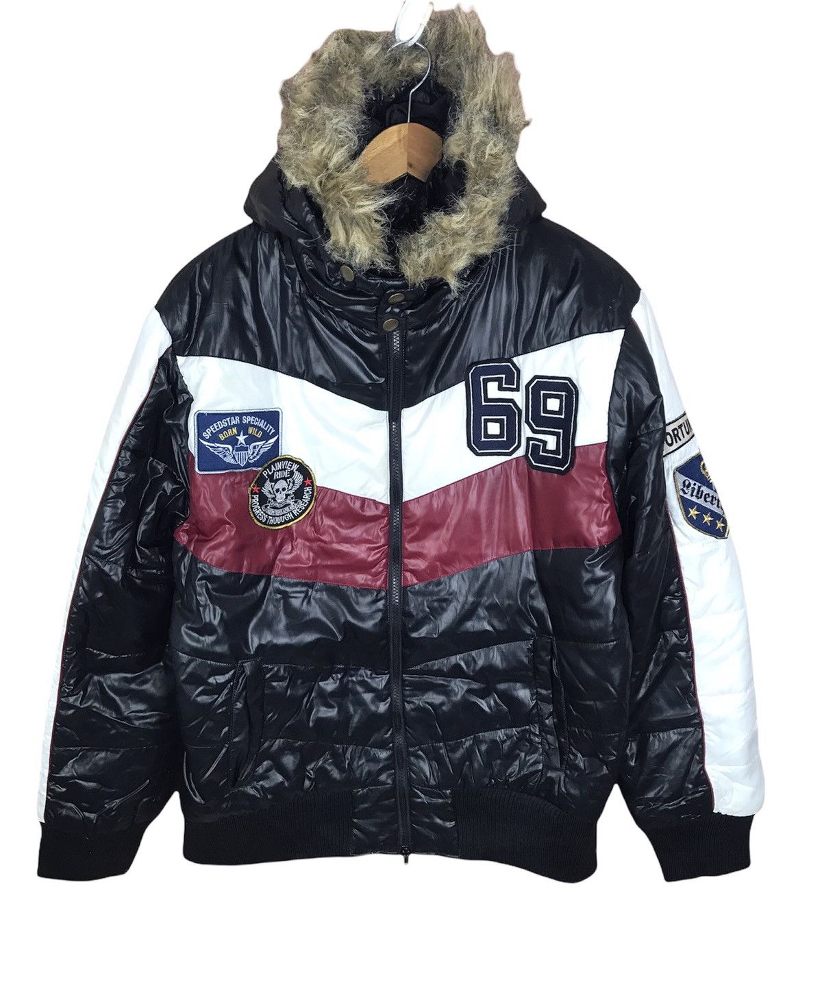 Japanese Brand × Vintage × Winter Session Duralumin 69 Patches Puffer ...