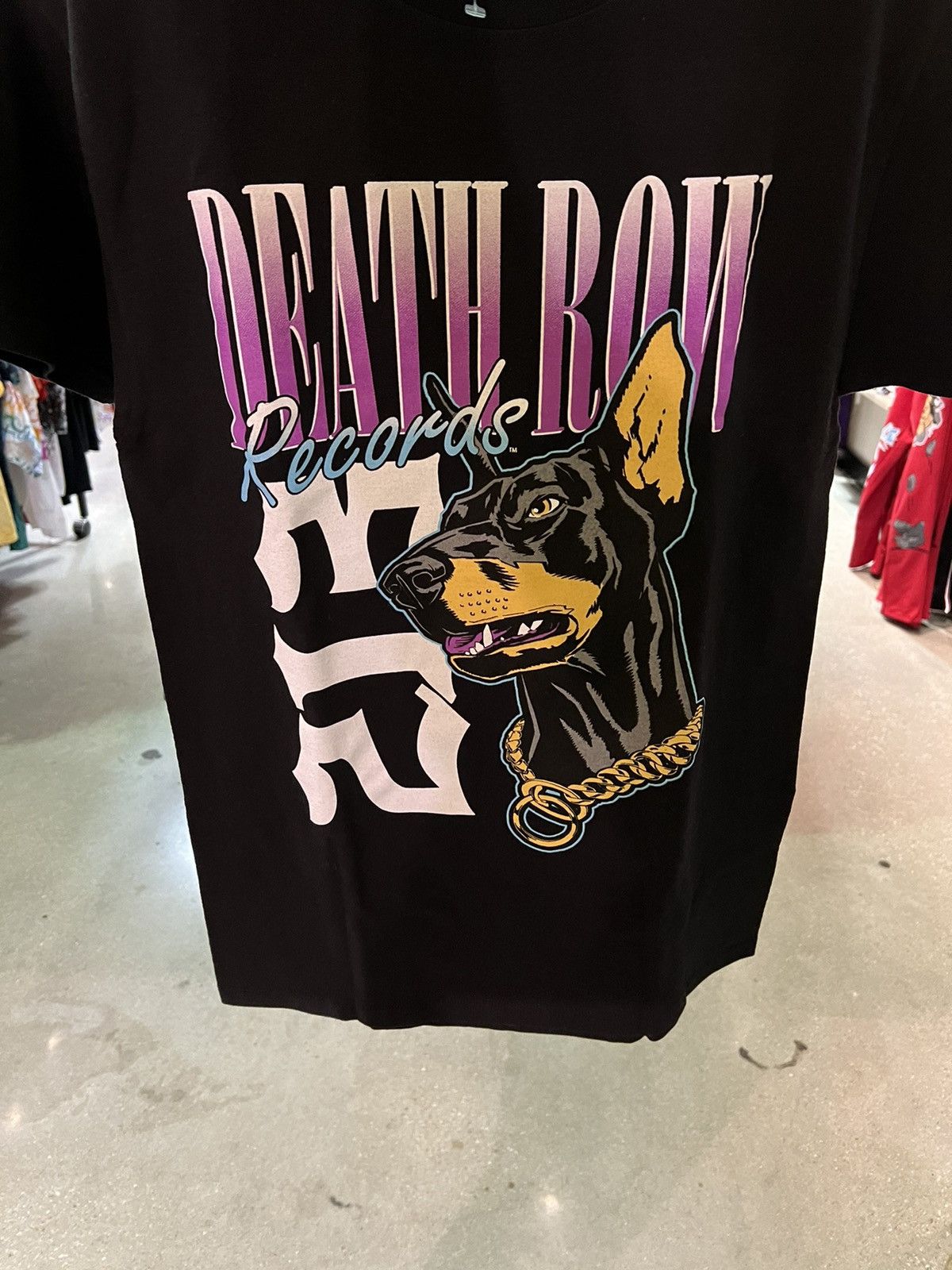 Death Row Records Deadstock Retro Deathrow Records DoberMan Tee | Grailed