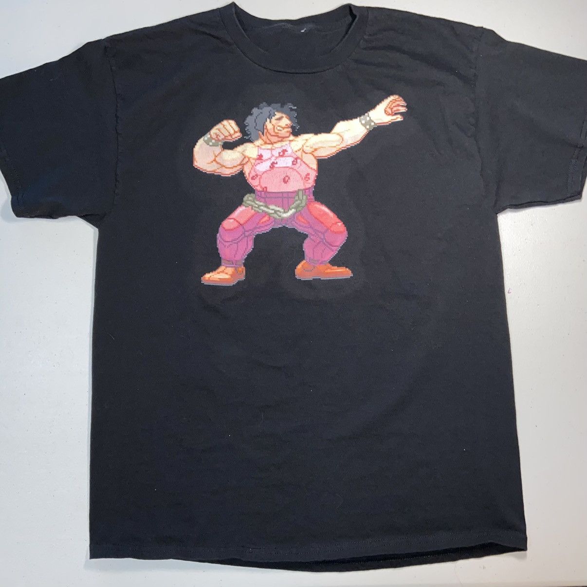 Nintendo × Vintage Street Fighter 3 Hugo Andore Black T-Shirt | Grailed