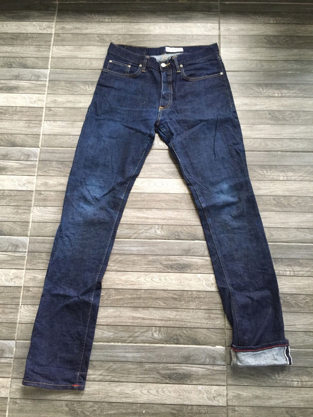 Gustin × Made In Usa Gustin Selvedge Indigo Denim cw21 | Grailed