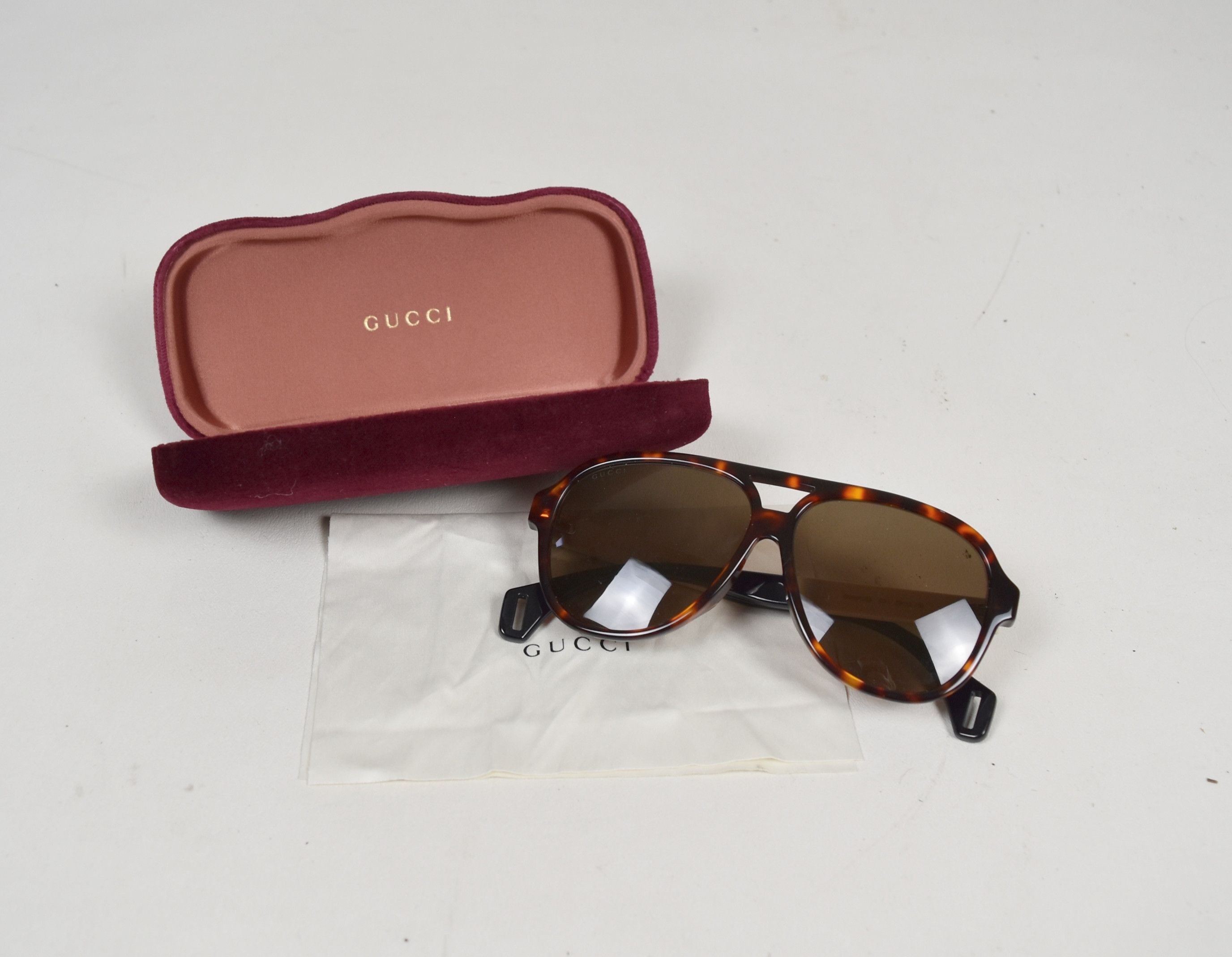 Gucci Gucci Tortoise Shell Pilot Aviator Sunglasses | Grailed