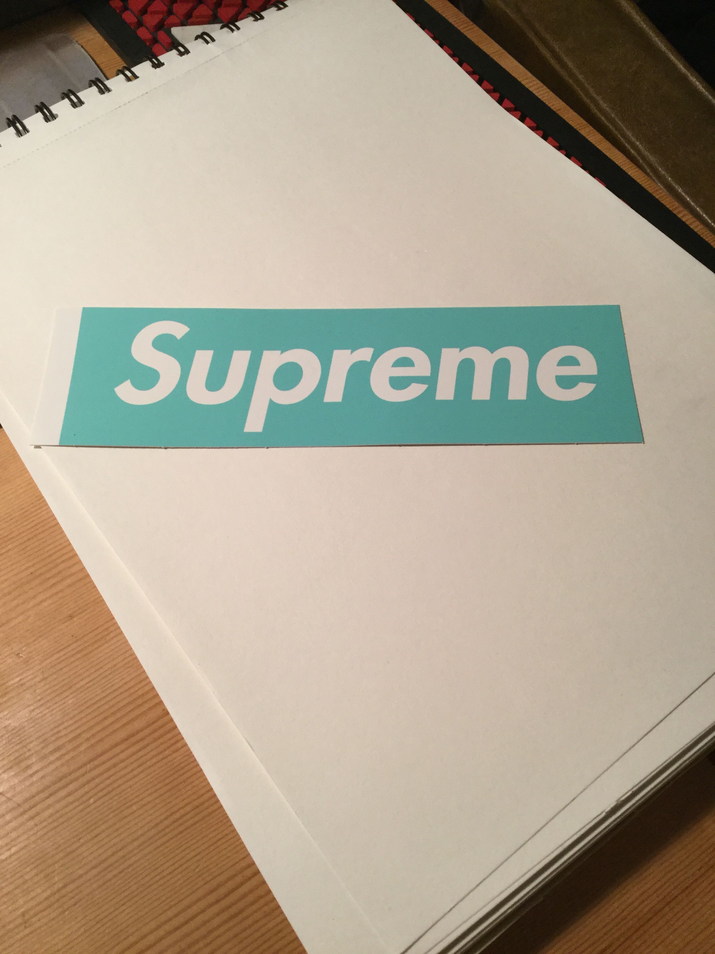 Supreme × Tiffany & Co. FW21 Supreme/Tiffany & Co. Box Logo Sticker ...