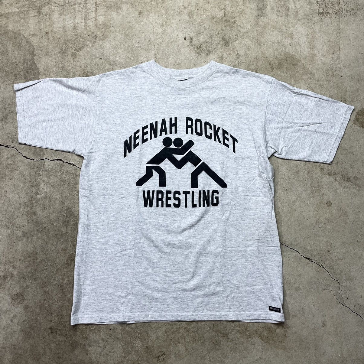 Jansport × Made In Usa × Vintage Vintage Neenah Rockets Wrestling T ...