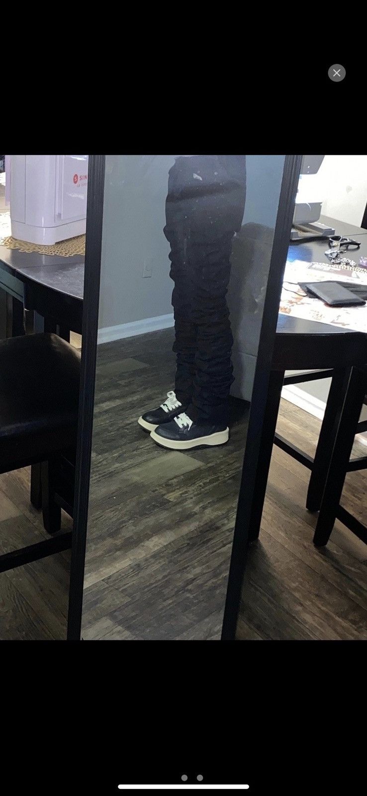 Other stacked jeans - black | Grailed