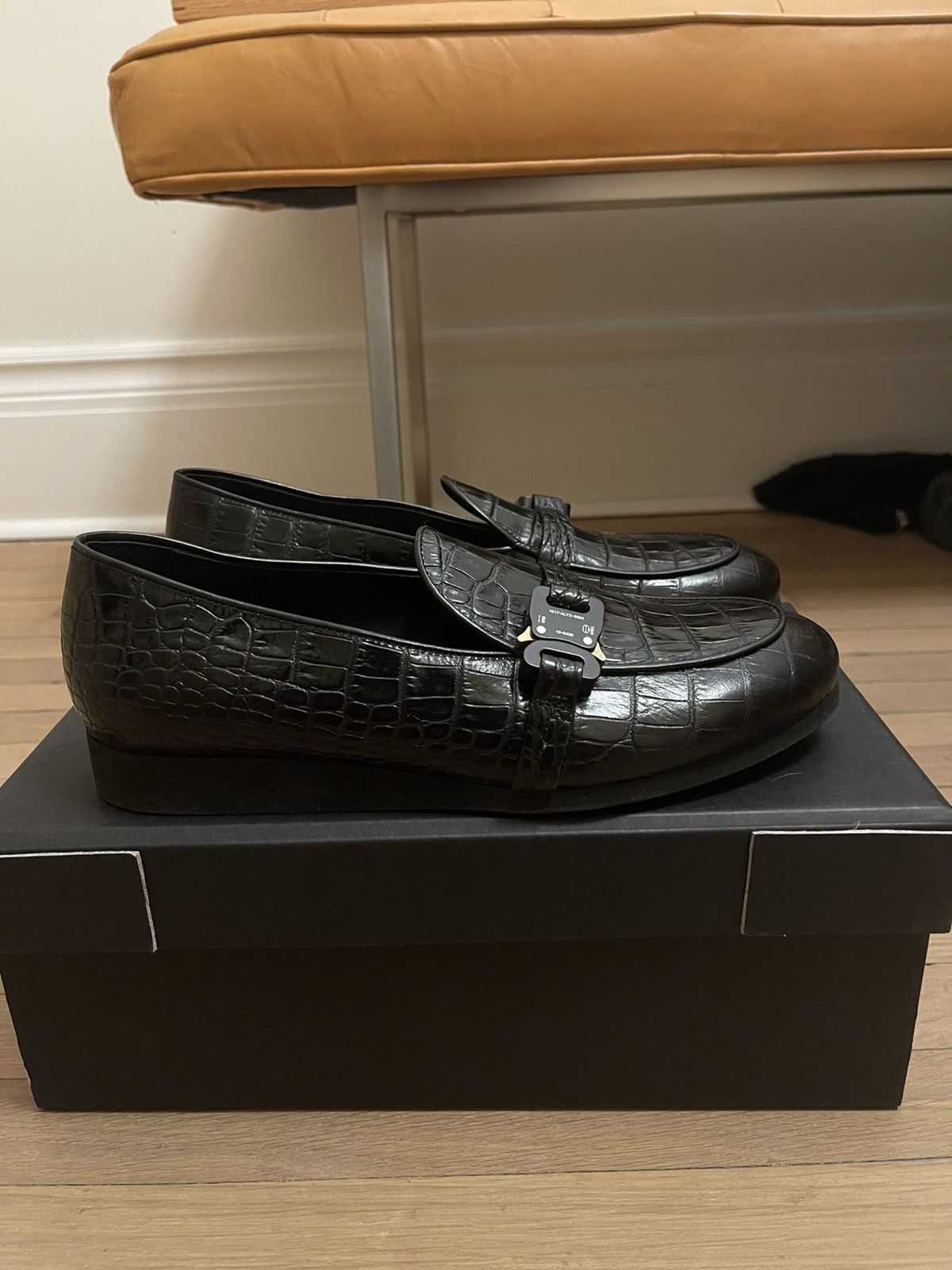 1017 ALYX 9SM Alyx St. Marks Buckle crocodile Loafers RARE | Grailed