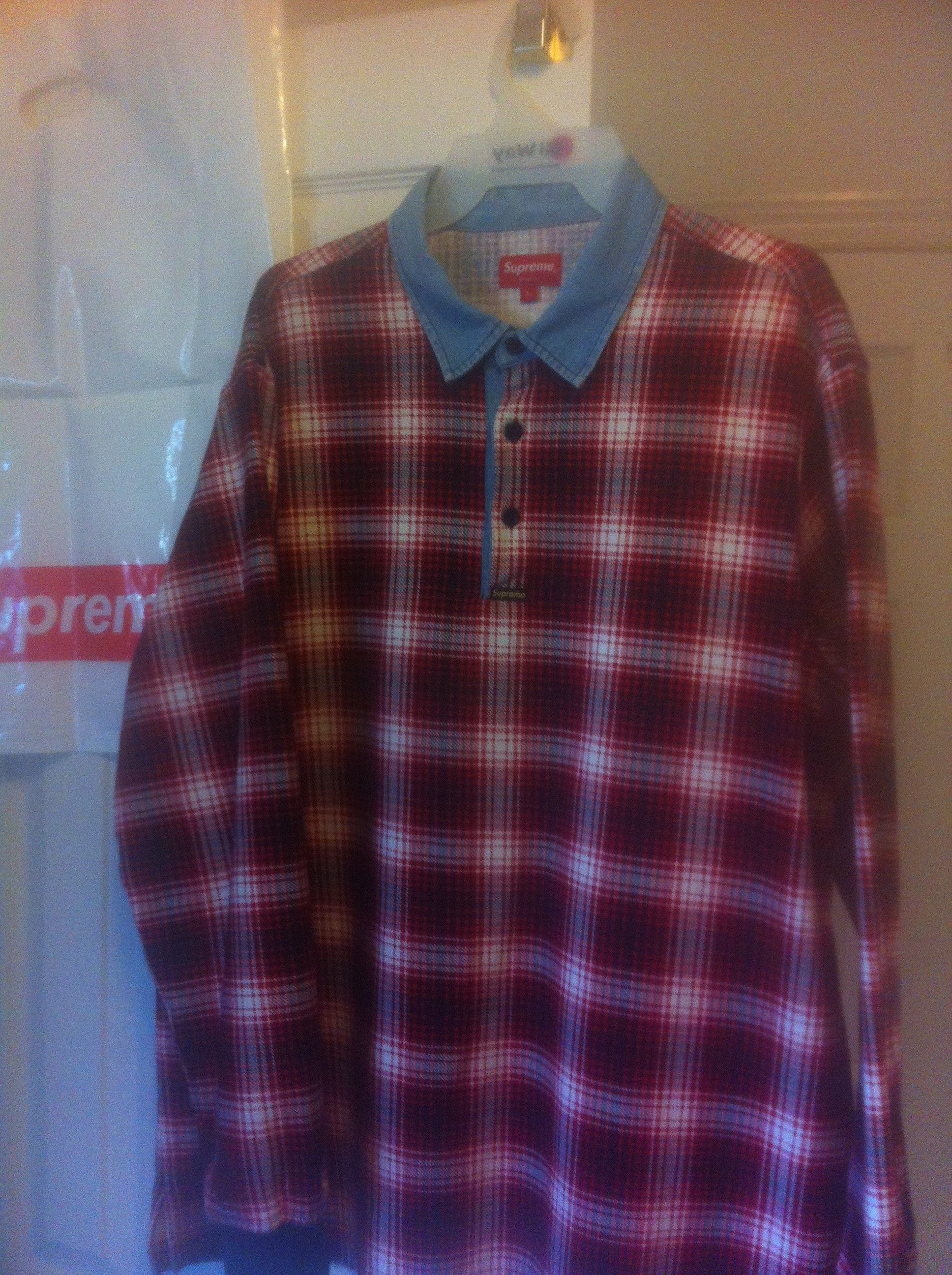 Supreme Plaid Rugby Top | Grailed