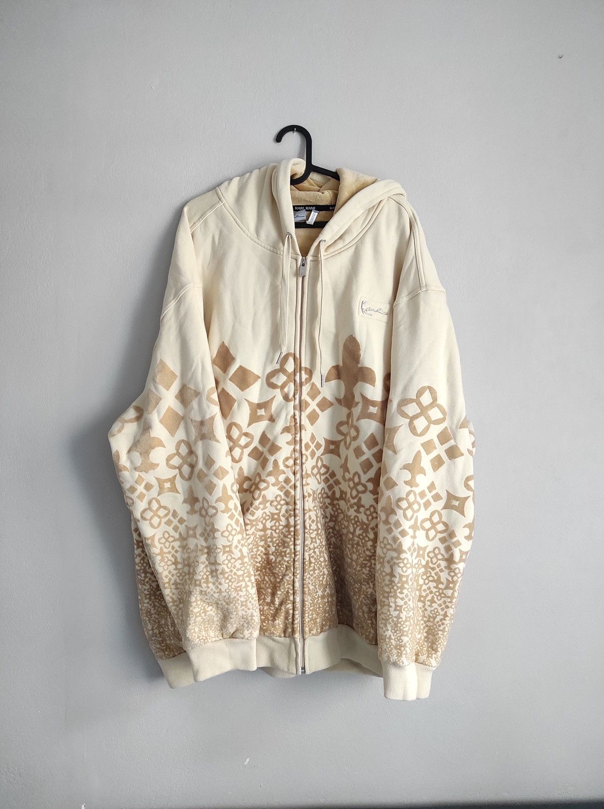 Karl Kani × Vintage Vintage Karl Kani heavyweight Monogram zip hoodie ...