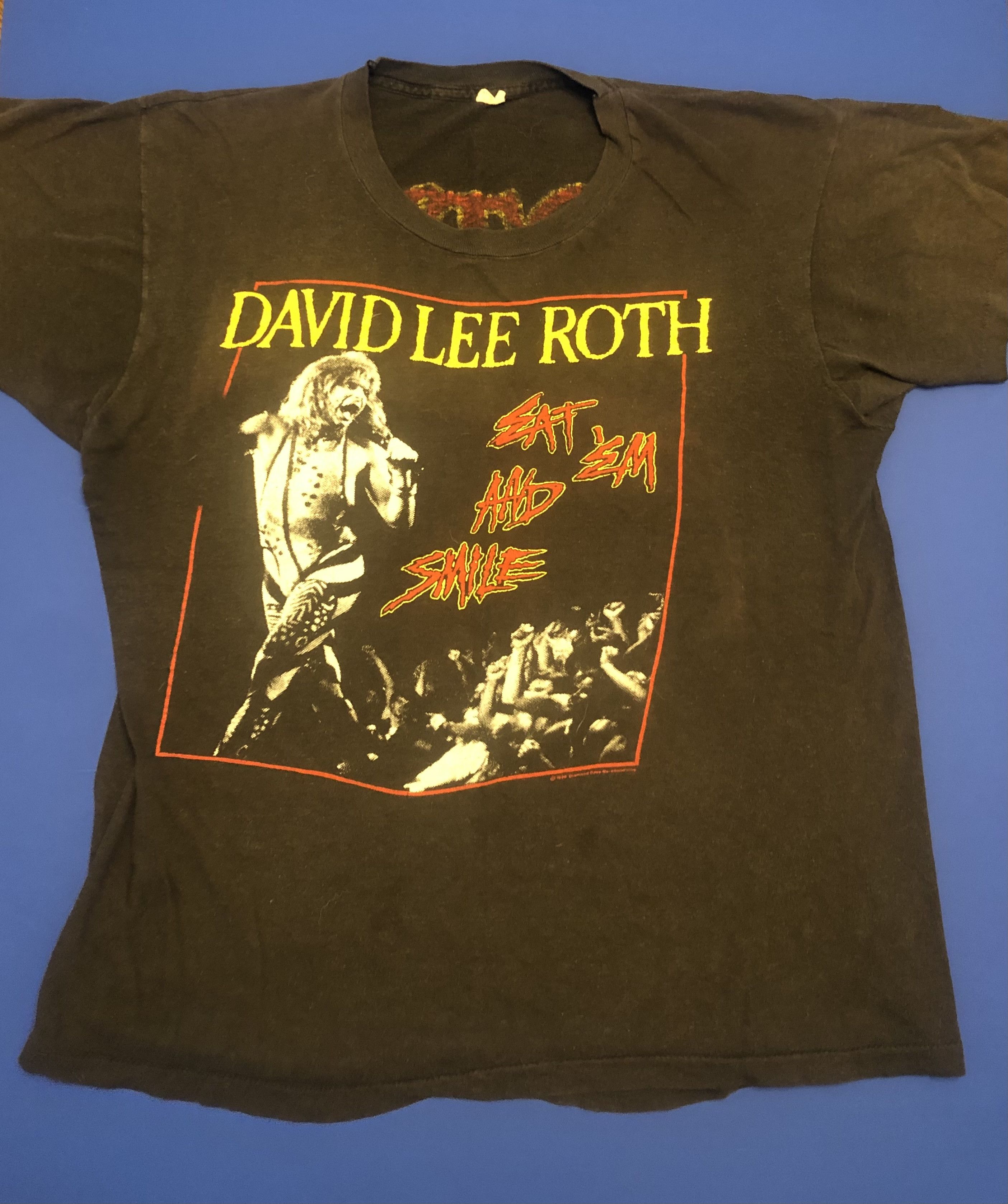 Vintage Vintage David Lee Roth Eat Em' and Smile Roth Rules Shirt | Grailed