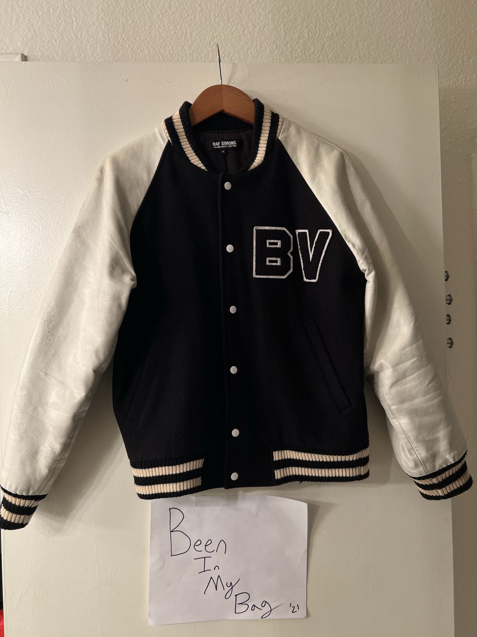 Raf Simons AW2002-2003 Virginia Creeper Varsity Jacket | Grailed