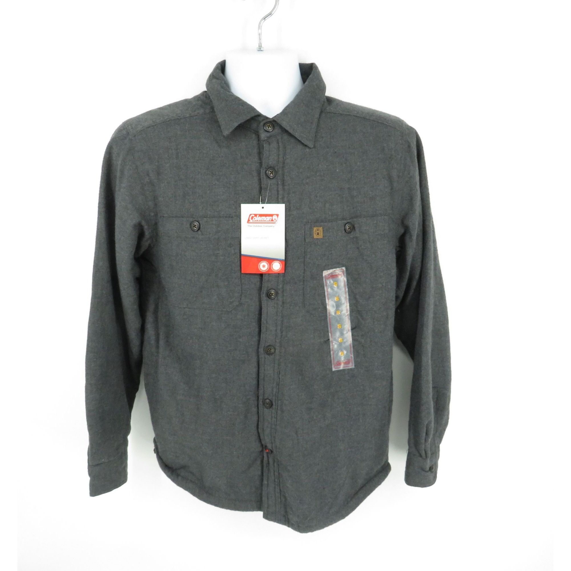 Coleman Coleman Lined Shirt Jacket Charcoal Gray Small | Grailed