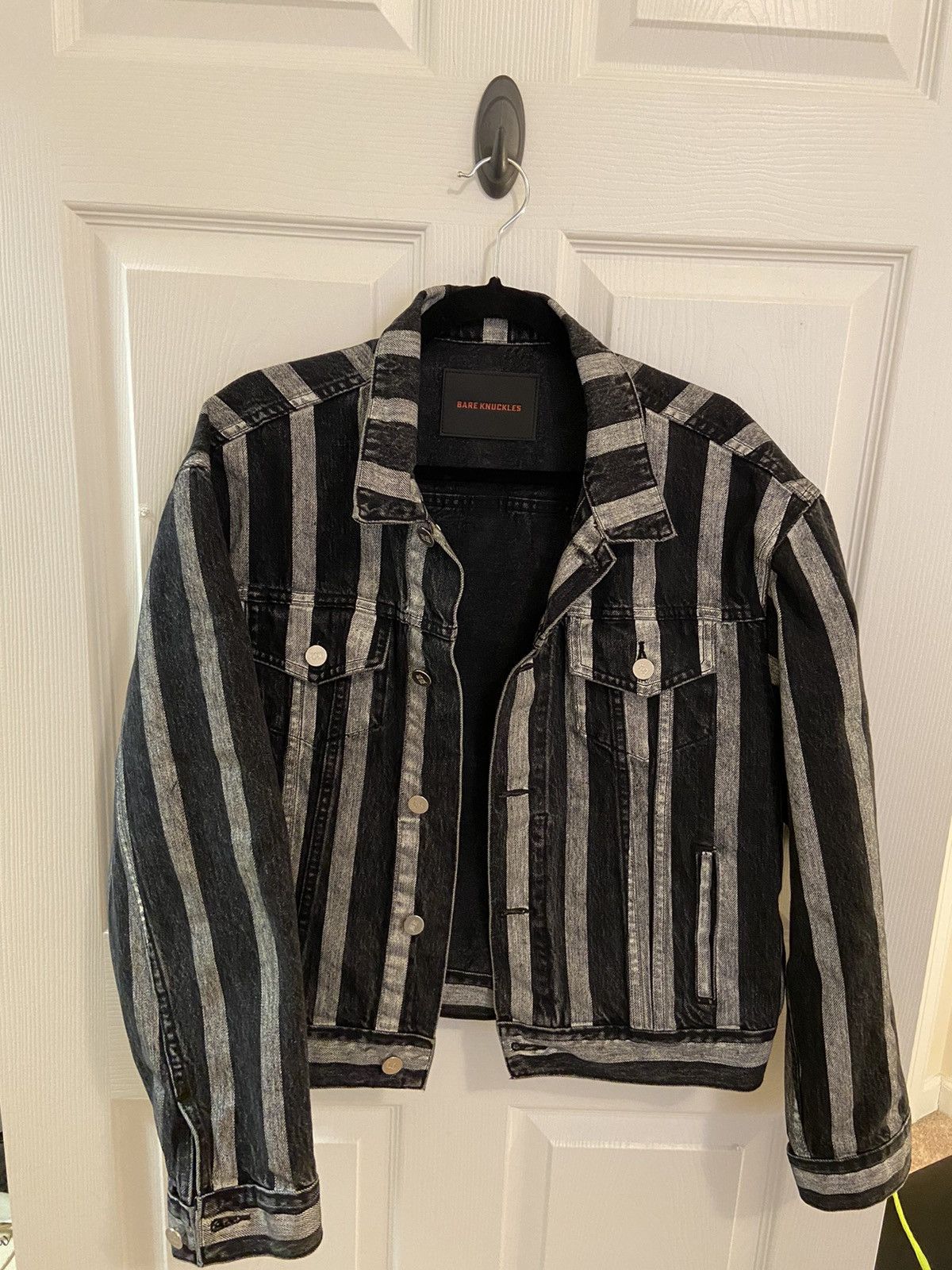 Bare Knuckles Striped Denim Jacket | Grailed
