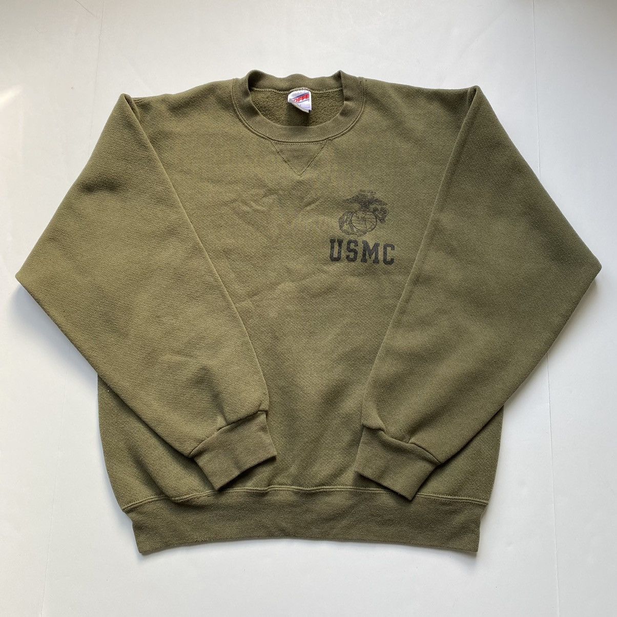 Military × Usmc × Vintage M 2000s Vintage USMC Olive 🫒 Sweatshirt | Grailed