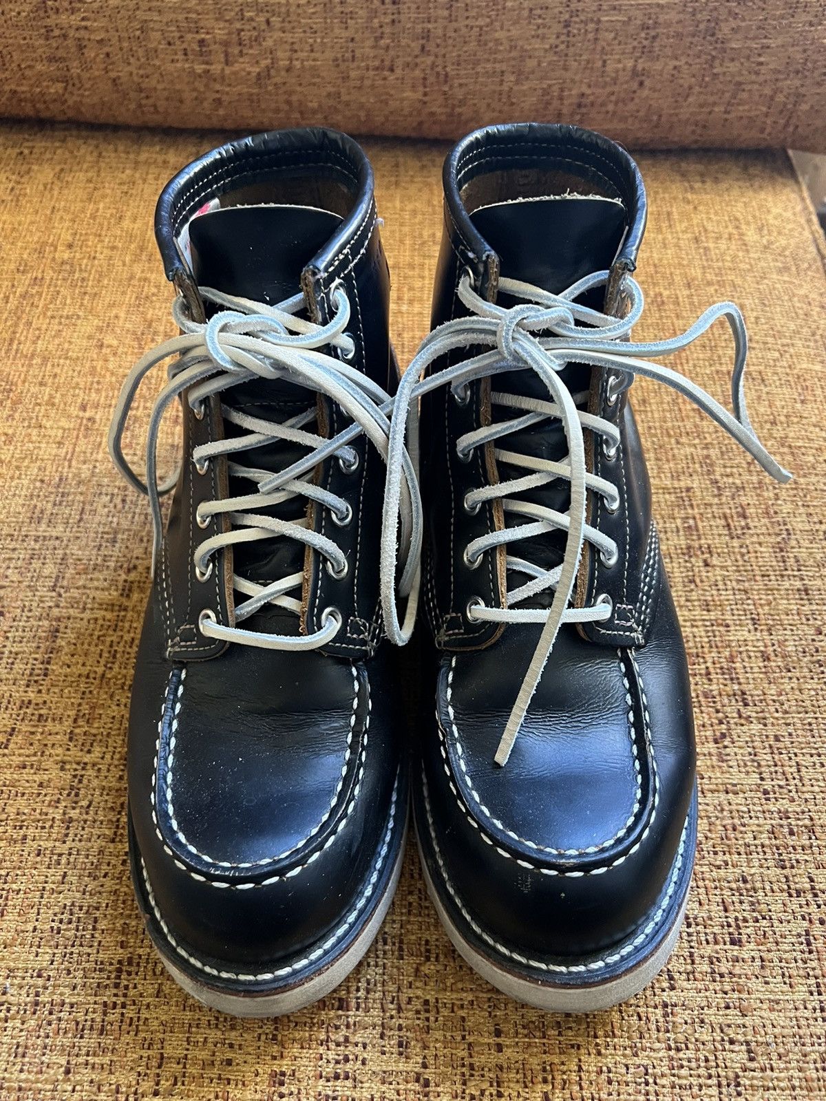 Red Wing Super Rare Red Wing Irish Setter Moc Toe US8 Black Klondike ...