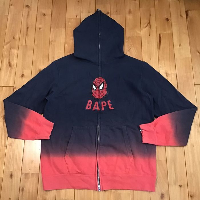 Bape BAPE × marvel comics Spider-Man full zip hoodie | Grailed