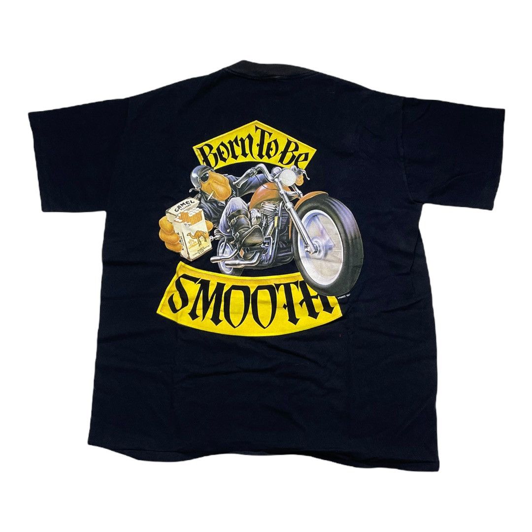 Camel × Vintage Vintage Camel 90s Born To Be Smooth Rare 90s tee | Grailed