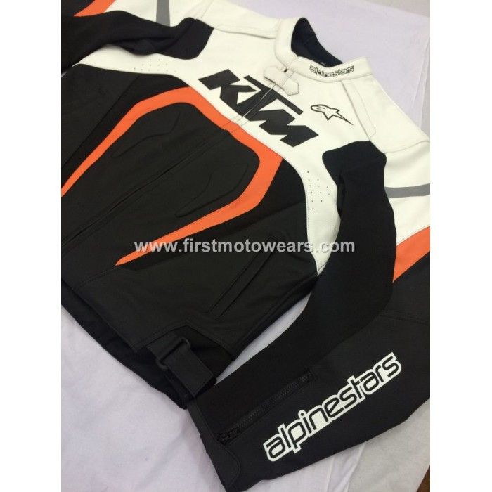 Genuine Leather KTM LEATHER MOTOBIKE RACING JACKET | Grailed