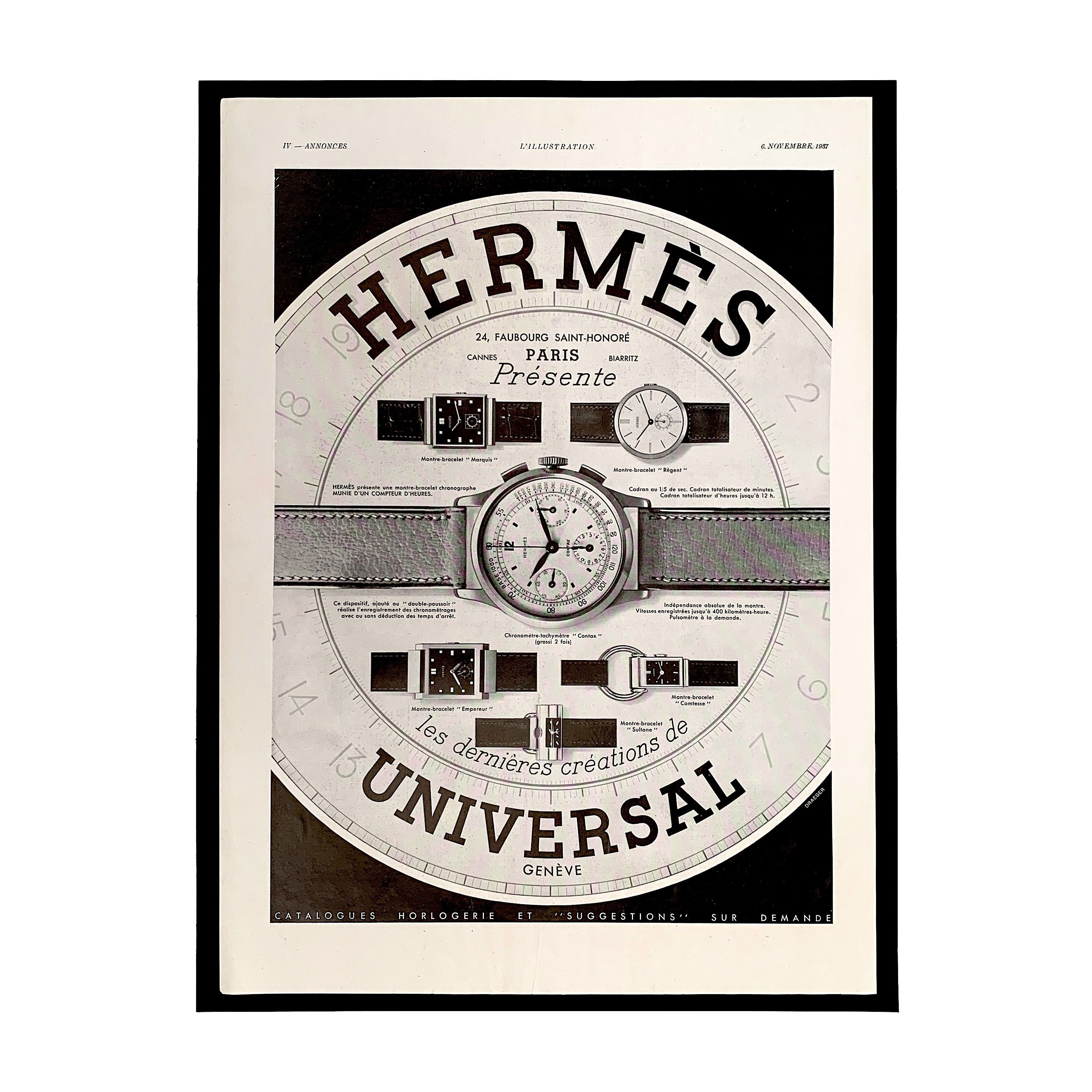 Hermes Archive French Hermès Advertisement Print | Grailed