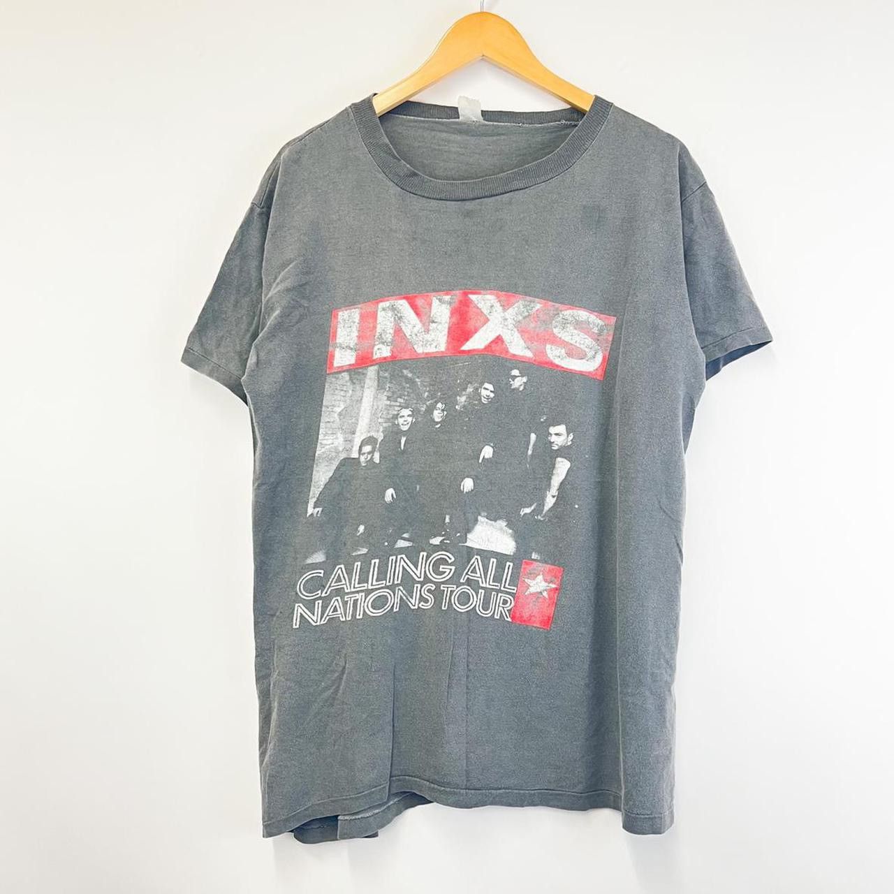 Vintage inxs calling all nations 80s tour tshirt 1988 | Grailed