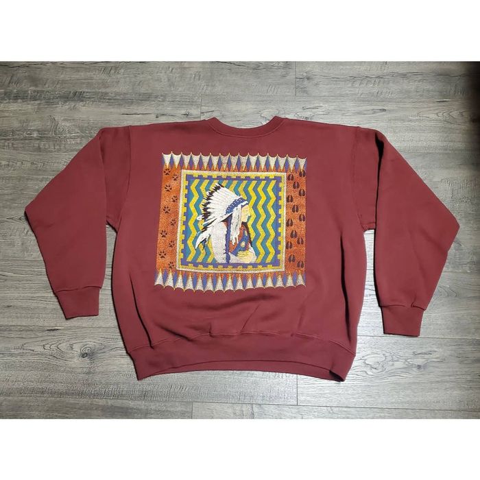 Vintage Vintage 90s Galt Sand Native American Nature Sweatshirt | Grailed