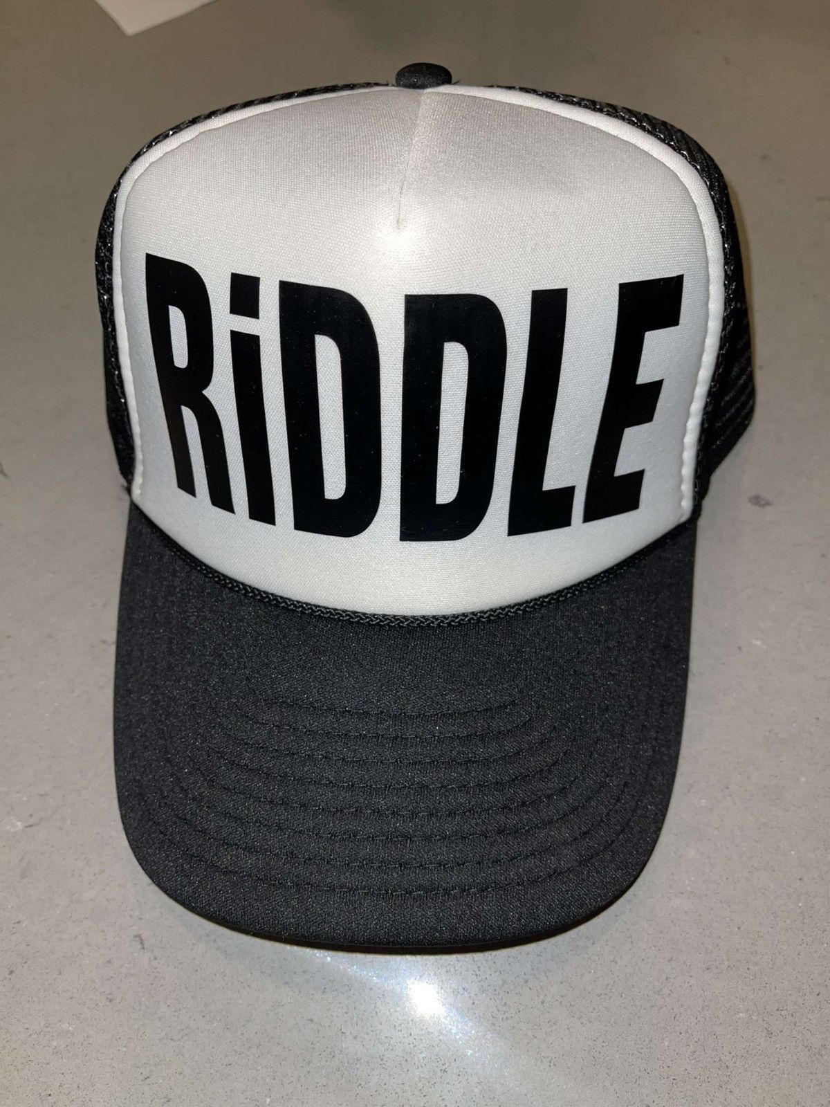 Antony Riddle ANTONY RiDDLE black on white hat | Grailed